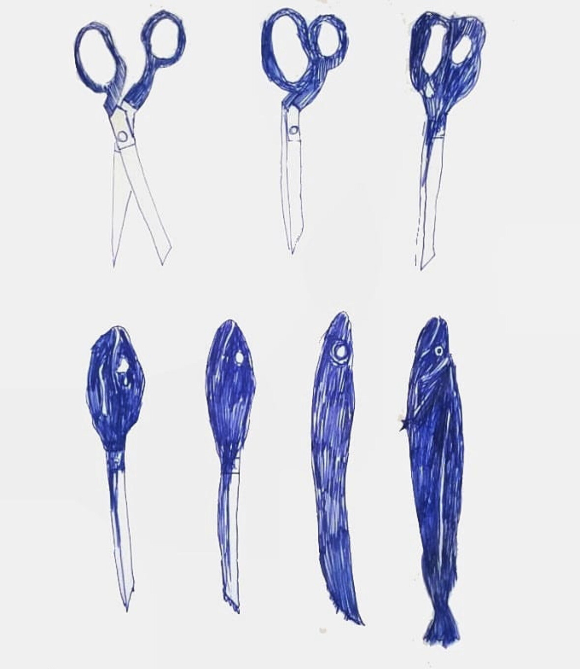 ArtStation - scissors morphing into a fish