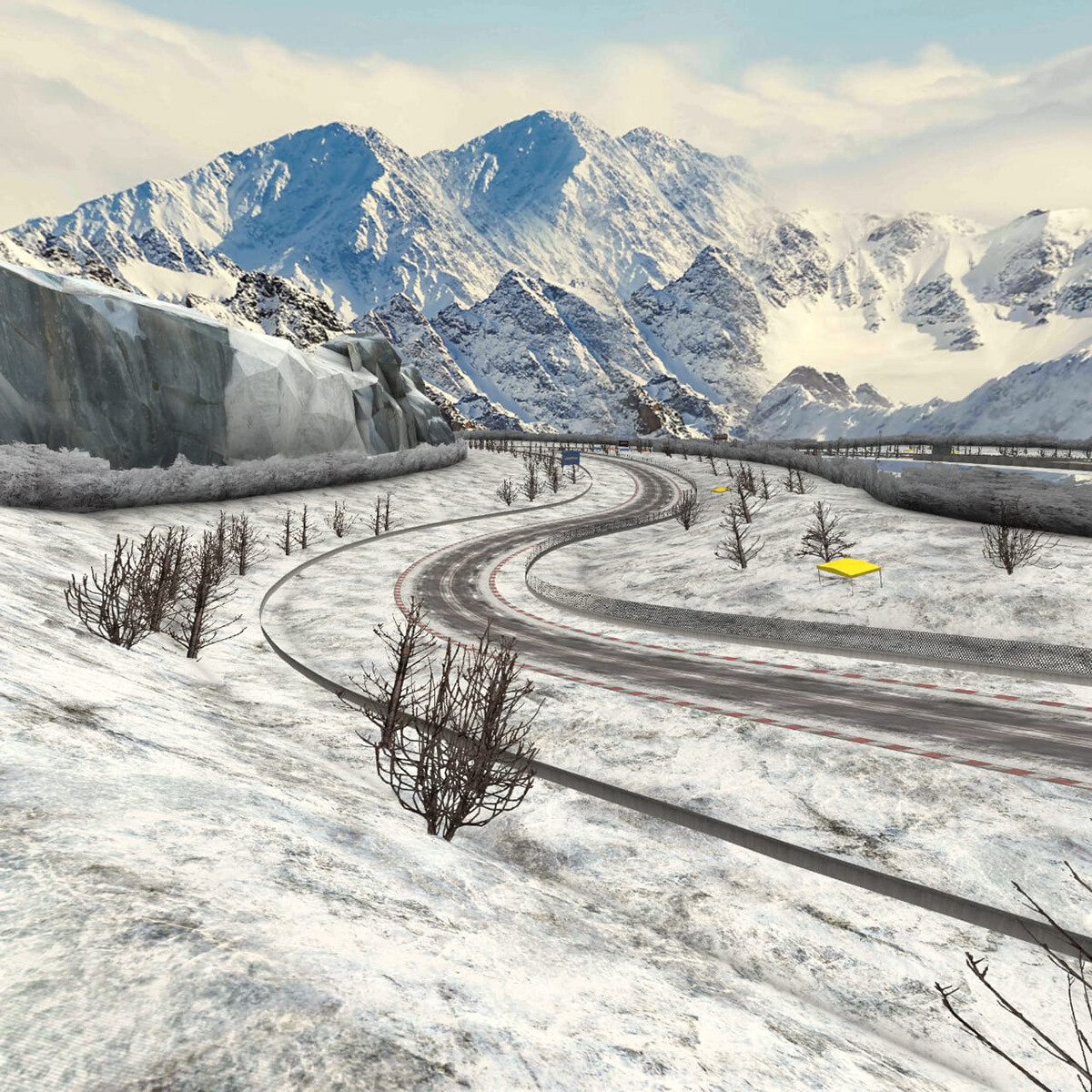 ArtStation - Snow Race Track