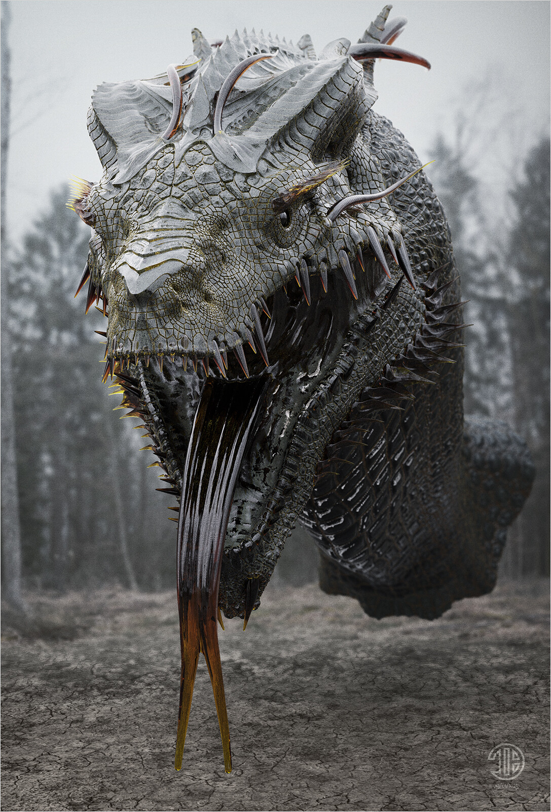 ArtStation - GALRAUCH Dragon . Zbrush Animatronic test . WIP