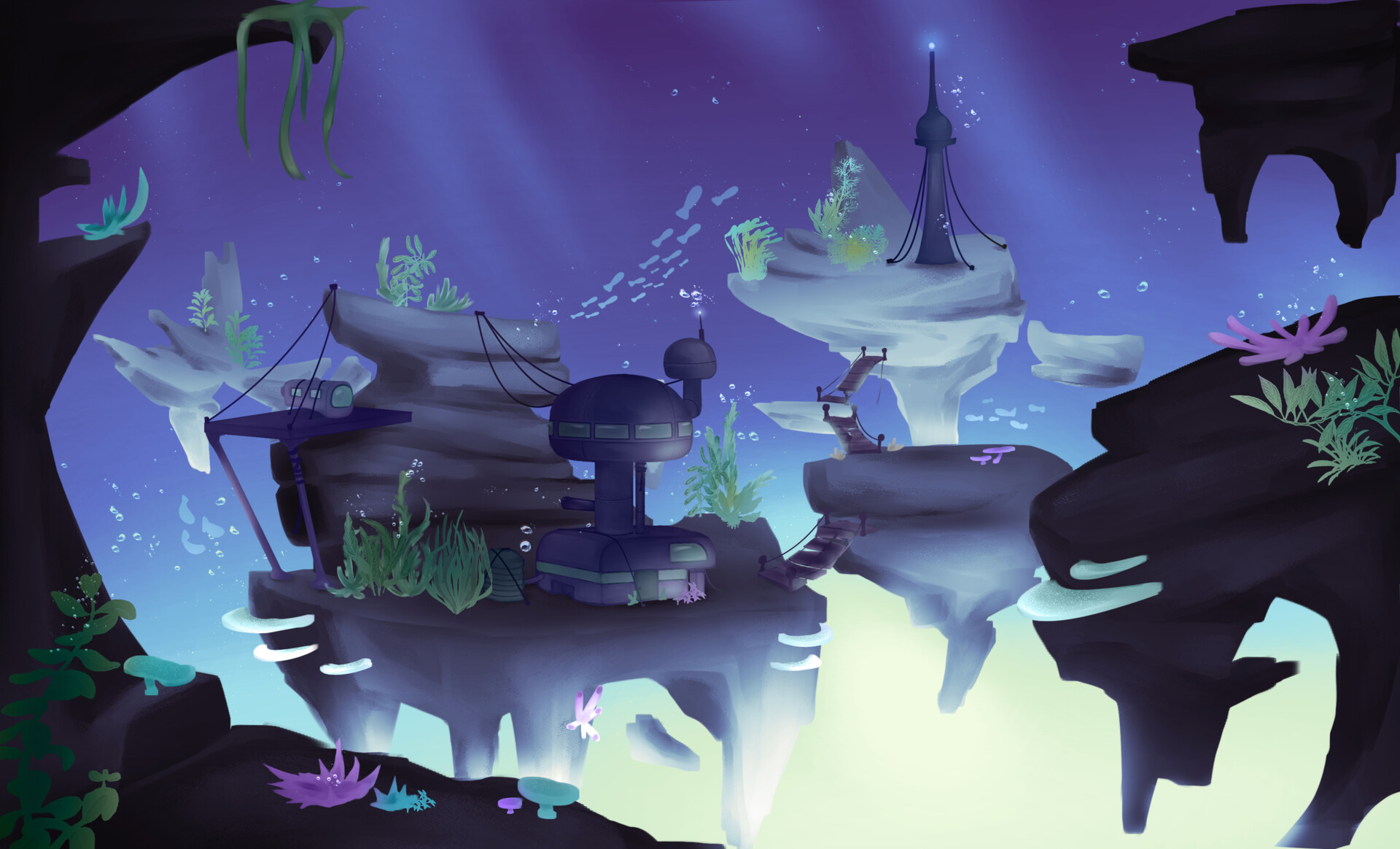 ArtStation - Environment Concept art - Cosmic Ocean