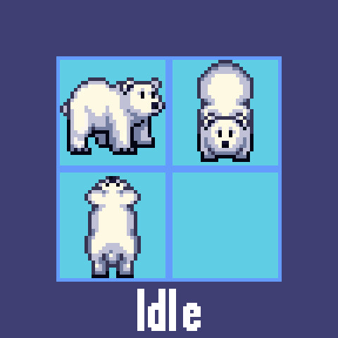 ArtStation - Polar Bear Pixel Art