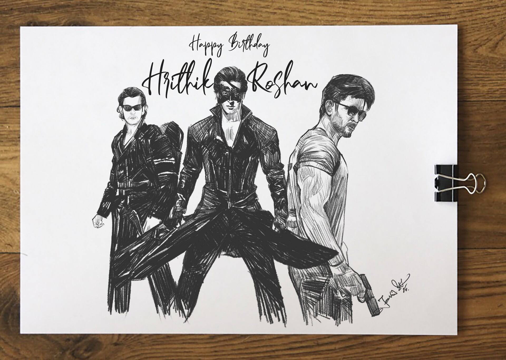 how to draw krrish full body