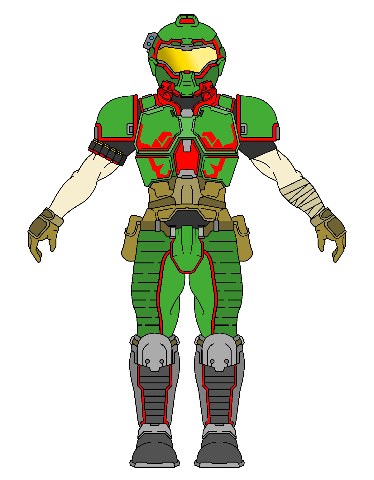 Infinity Pilot - Doom skins (Quake 3 Revolution)