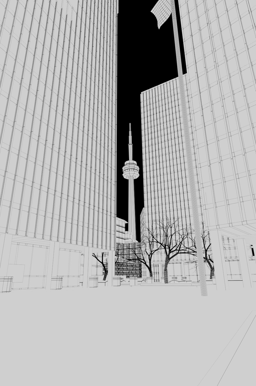cn tower coloring pages