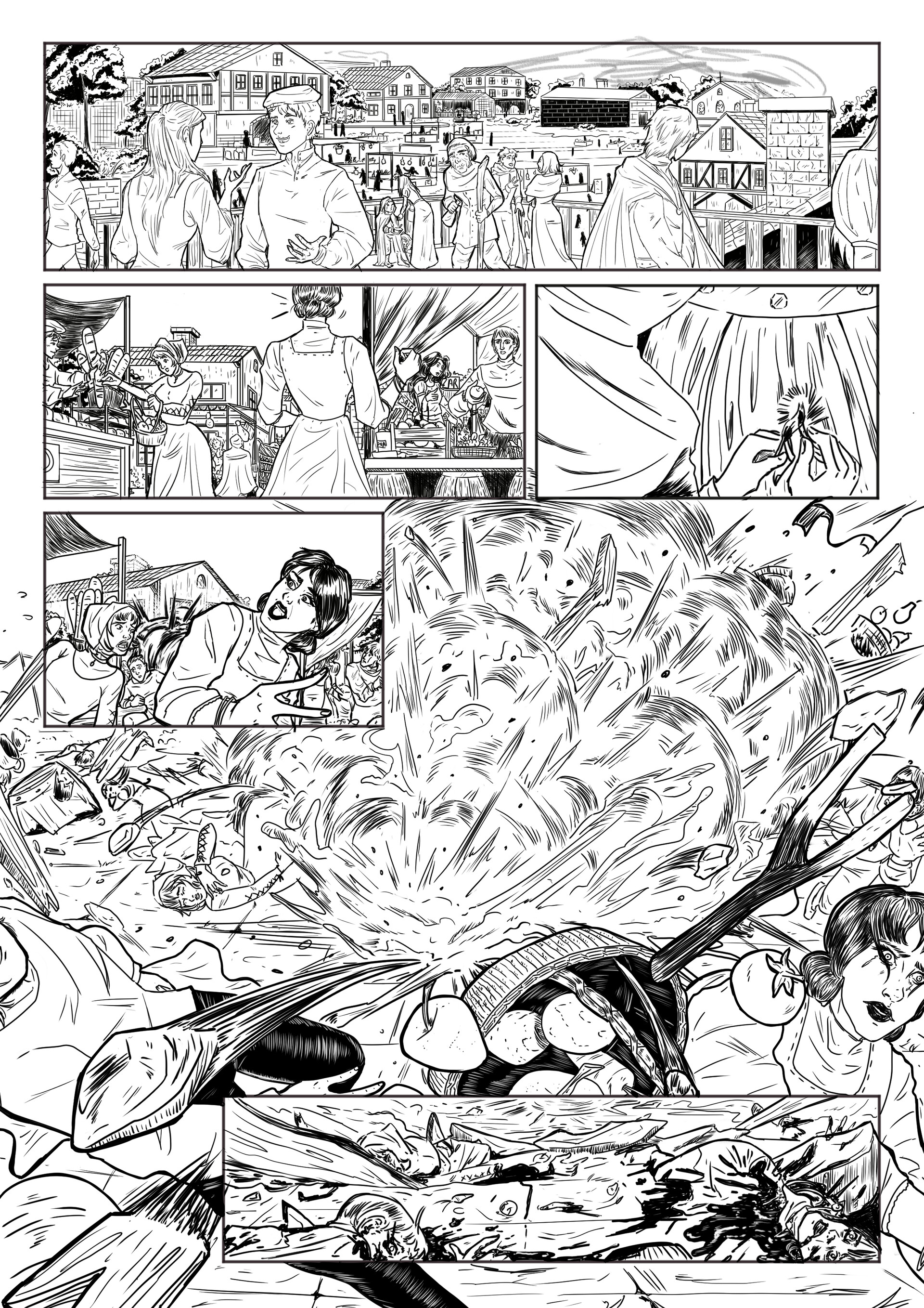 ArtStation - At the medieval market