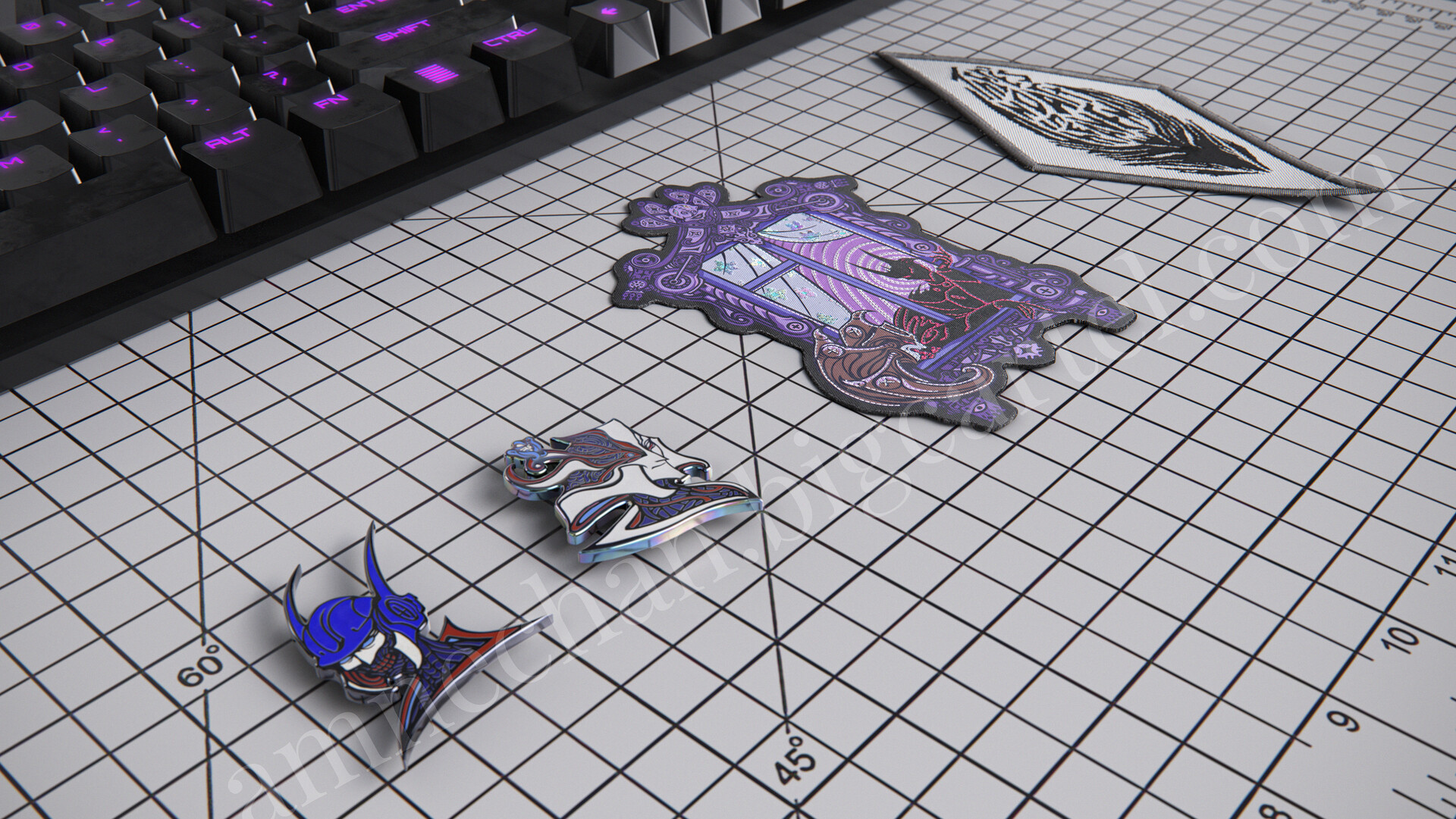 ArtStation - Merch. Pins and Patches project