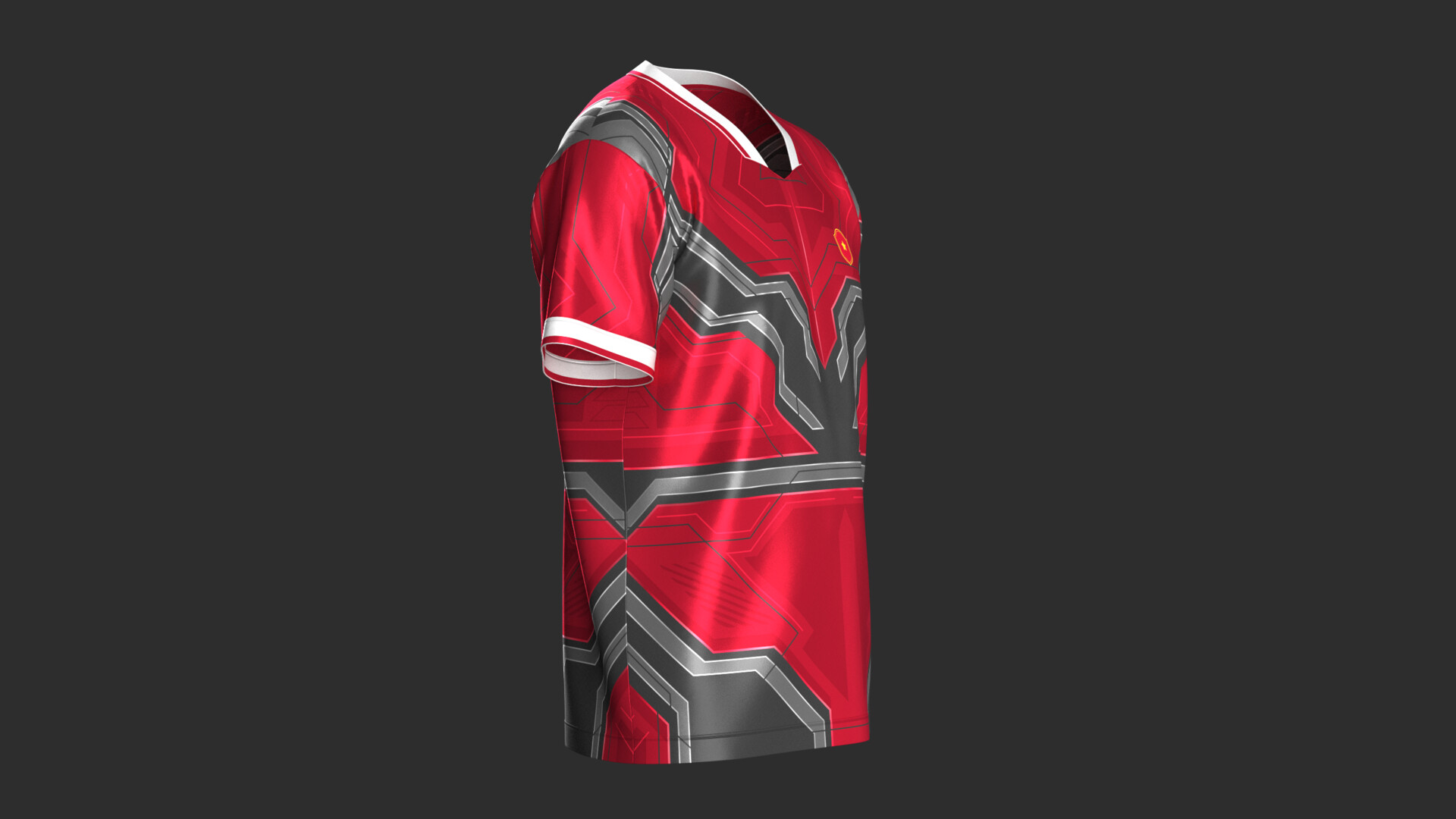 Clothing Axis - Soccer Red Sports Jersey-Home Kit