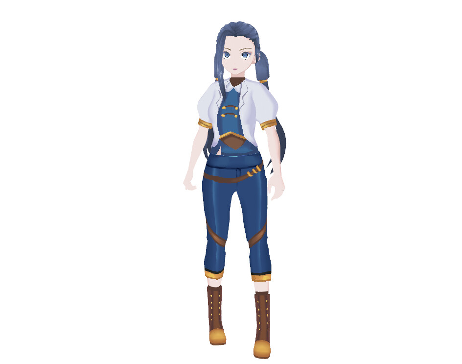 Angelica Jenina Pearl Pablo (crimsxnskyart) - [VROID] Piltover Jinx Fanart