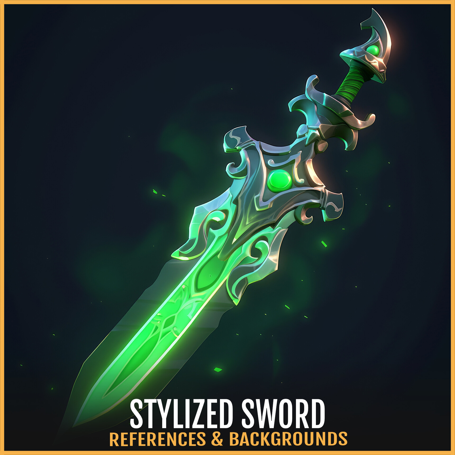 ArtStation - 505 Stylized Sword