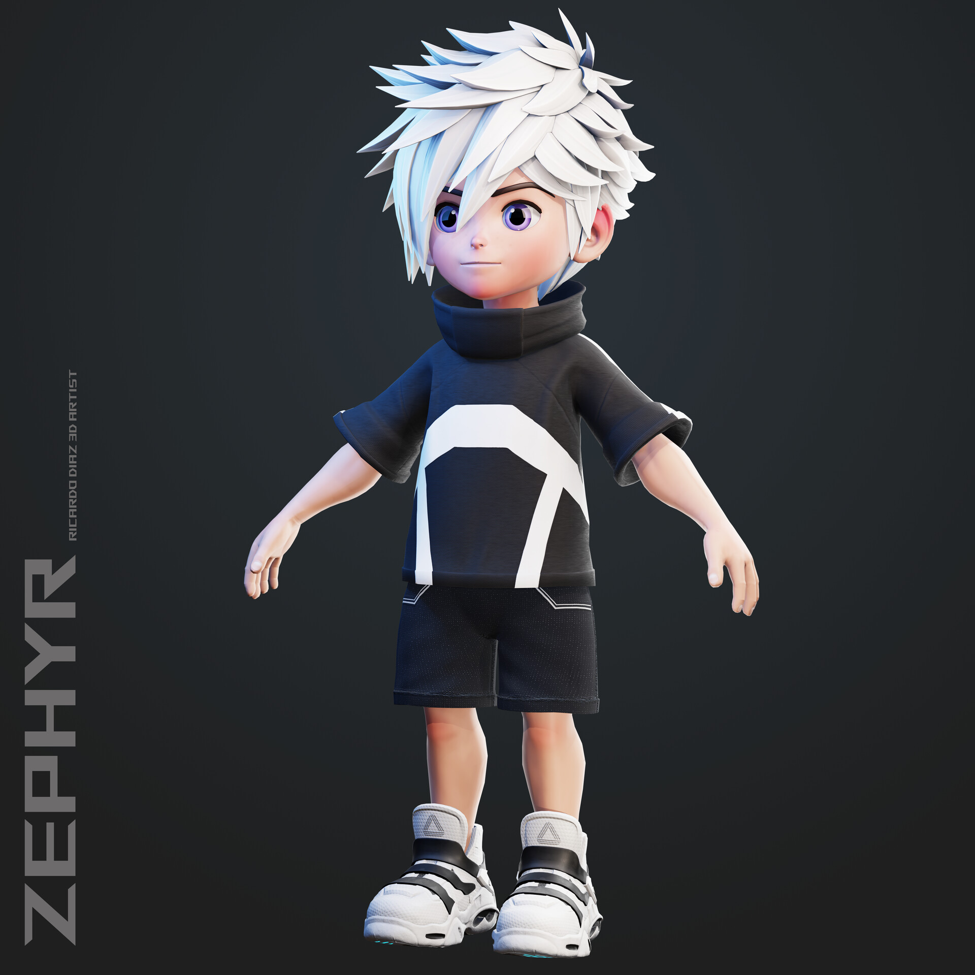 ArtStation - ZEPHYR (GAME 3D CHARACTER)