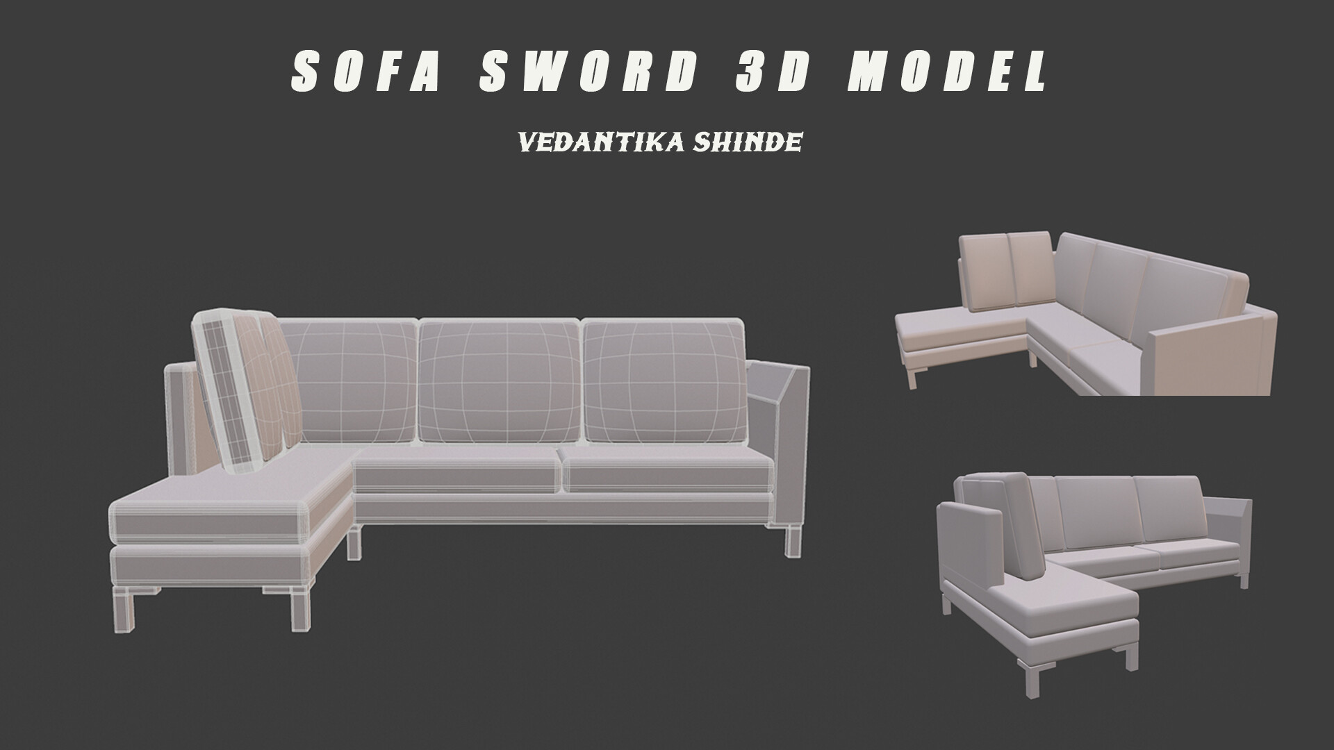 ArtStation - 3D Sofa Model