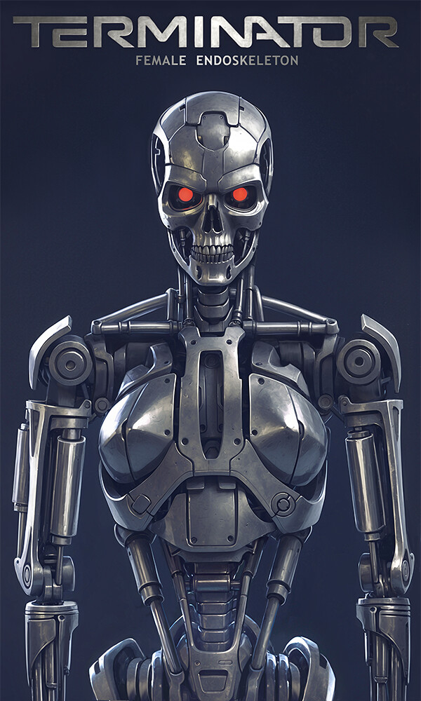 ArtStation - Terminator female endoskeleton