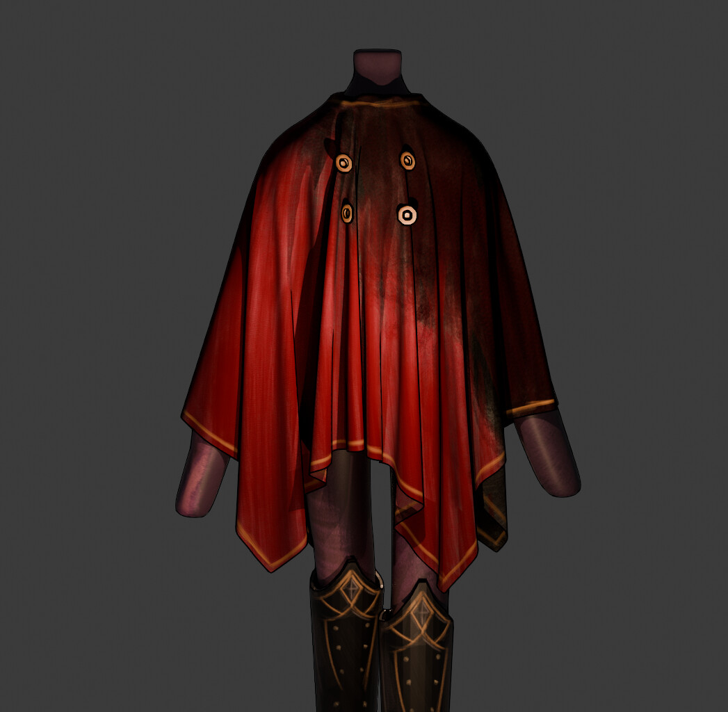 ArtStation - Character cloak design 3D