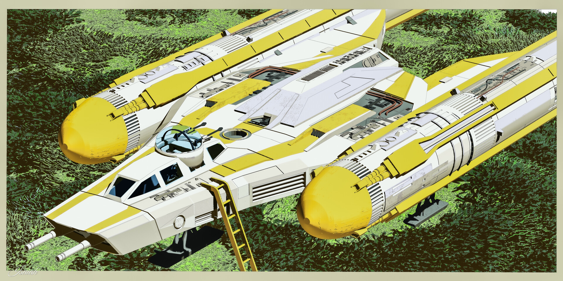 ArtStation - Y-Wing Stylized Wallpapers