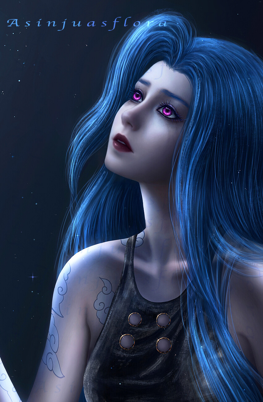 Asinjuasflora - Arcane league of legends Jinx fan art/ anime girl ...