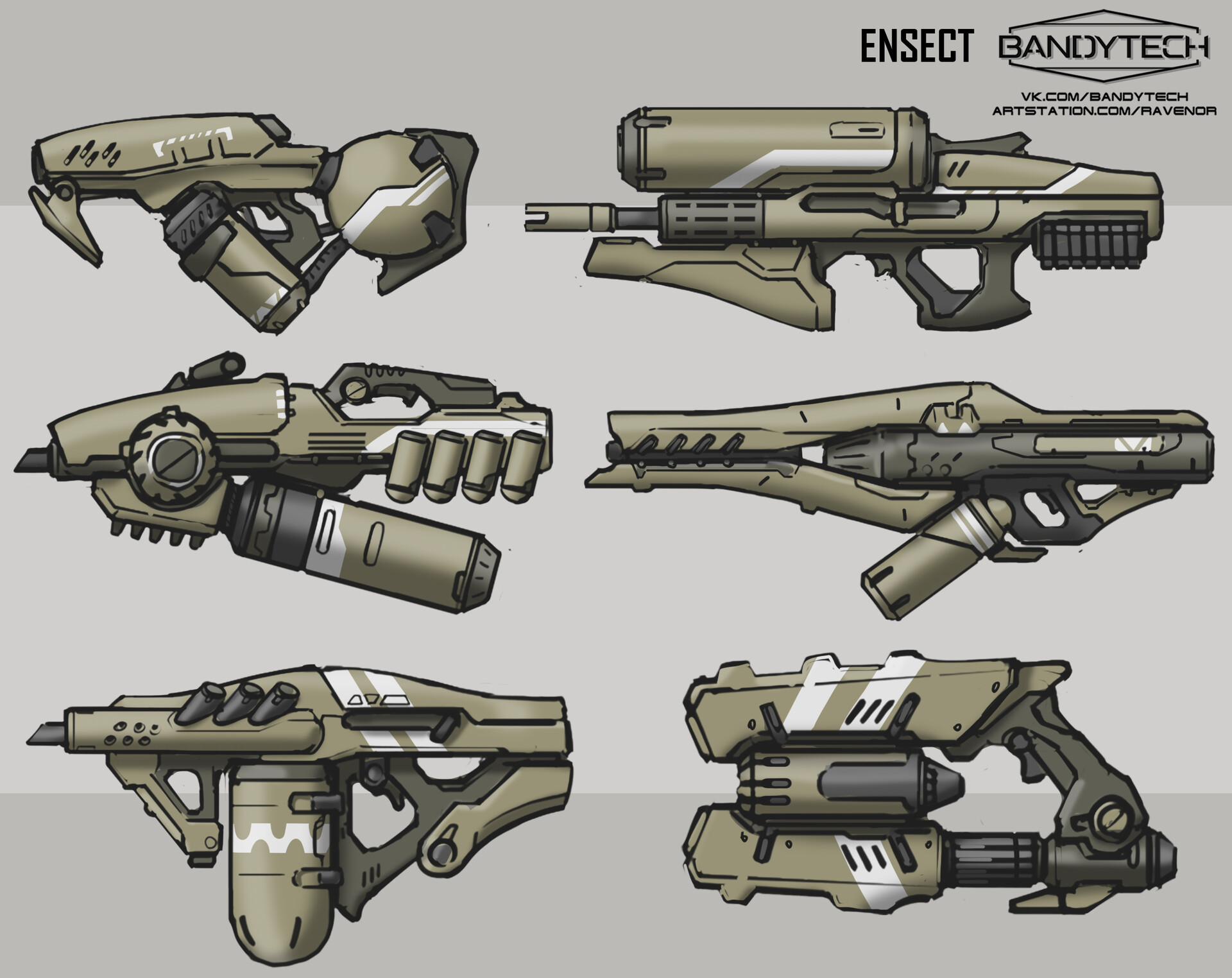 ArtStation - ENSECT - GUN SKETCHES #75012