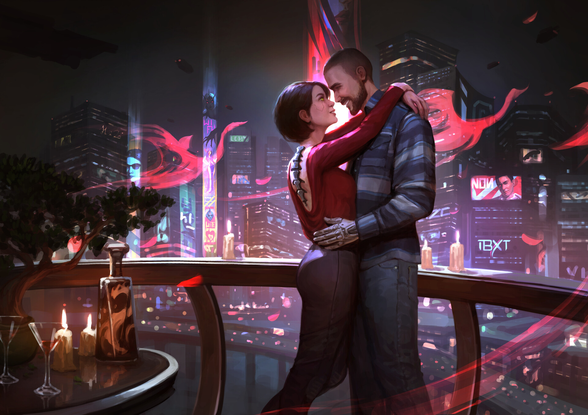 ArtStation - Nightcity Romance