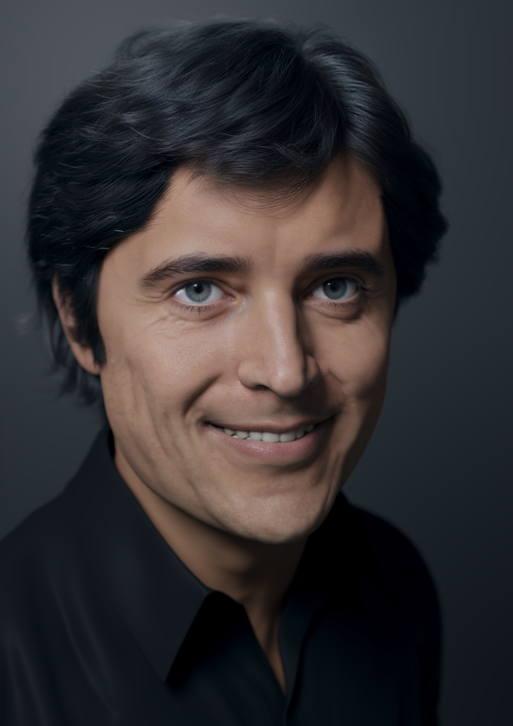 ArtStation - Sacha Distel portrait