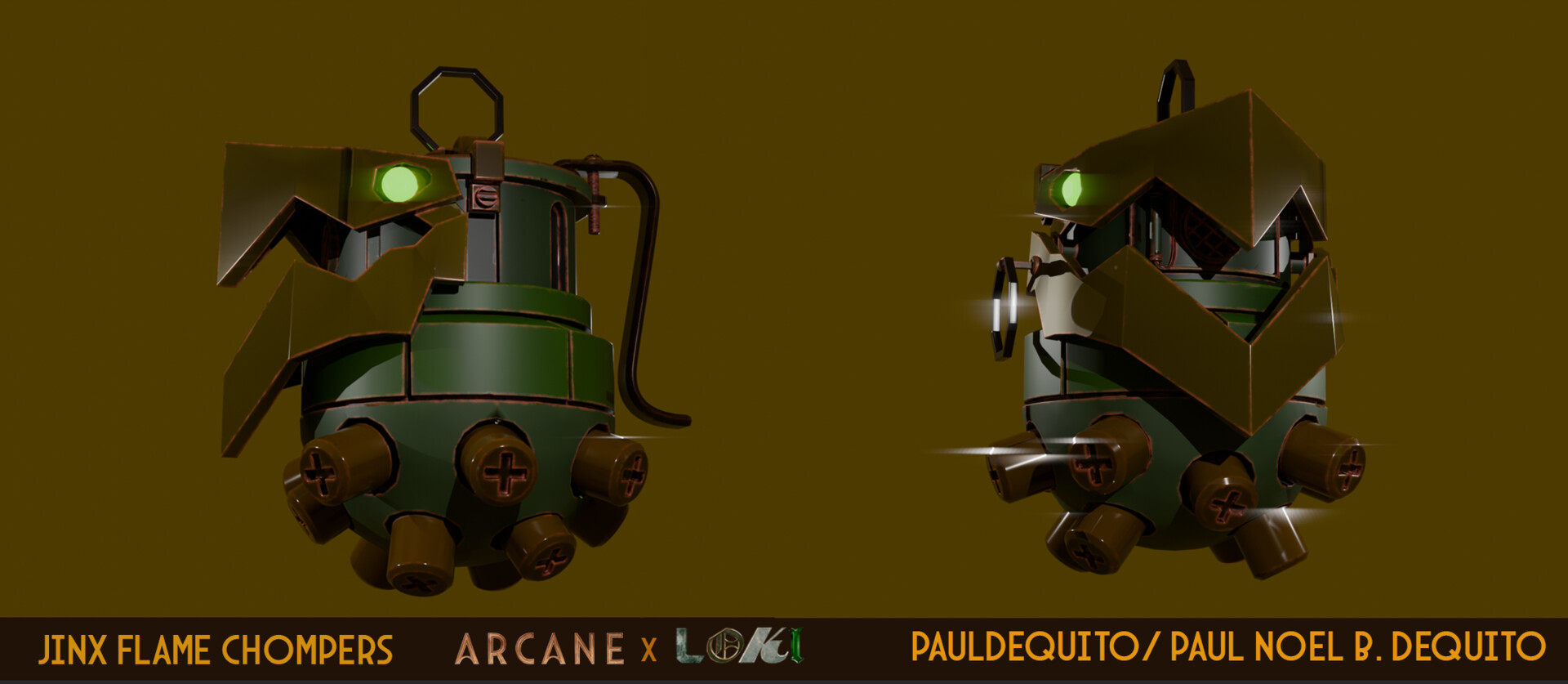 ArtStation - Jinx Bomb Fan Art (Arcane x Loki)