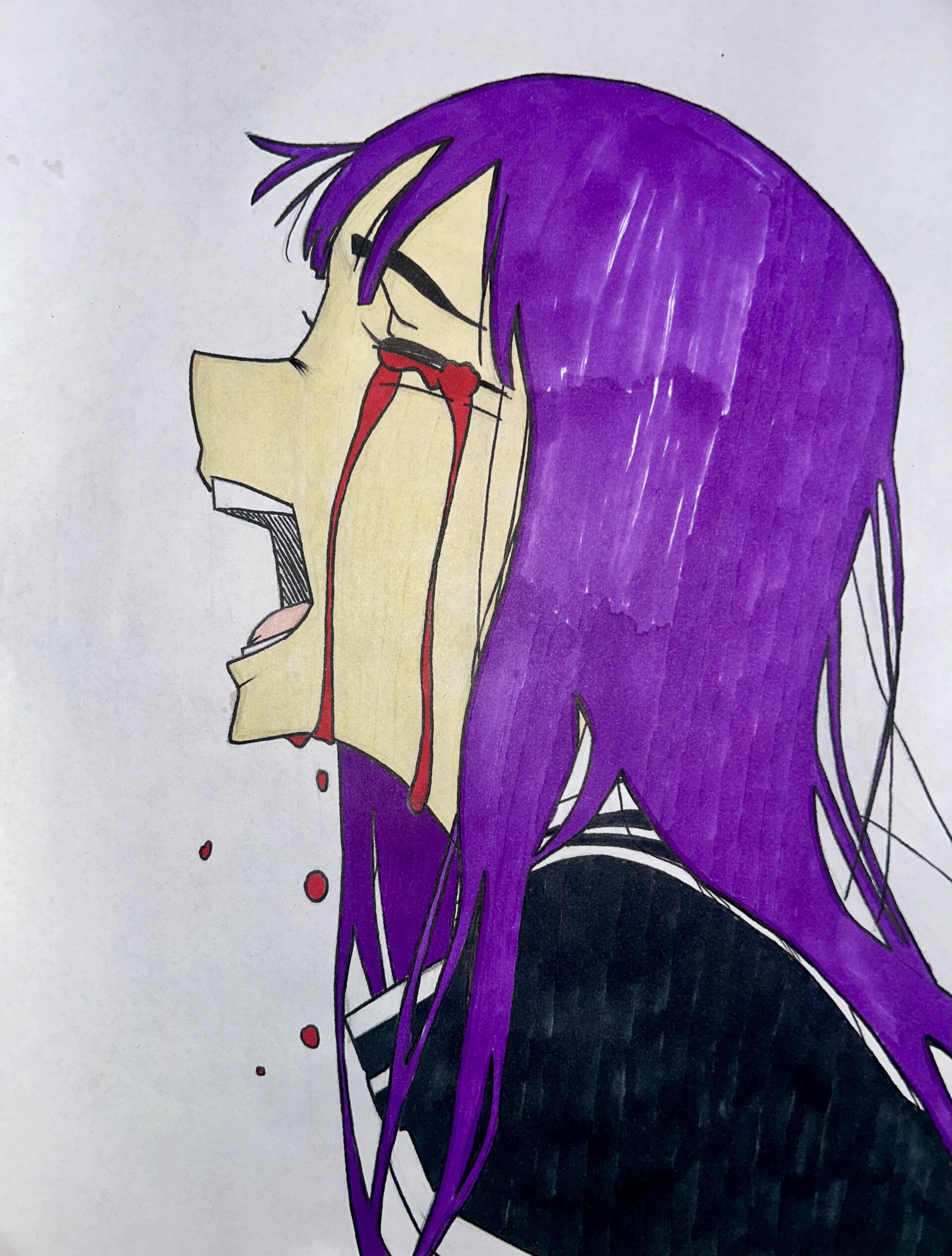 ArtStation - Crying Anime Girl