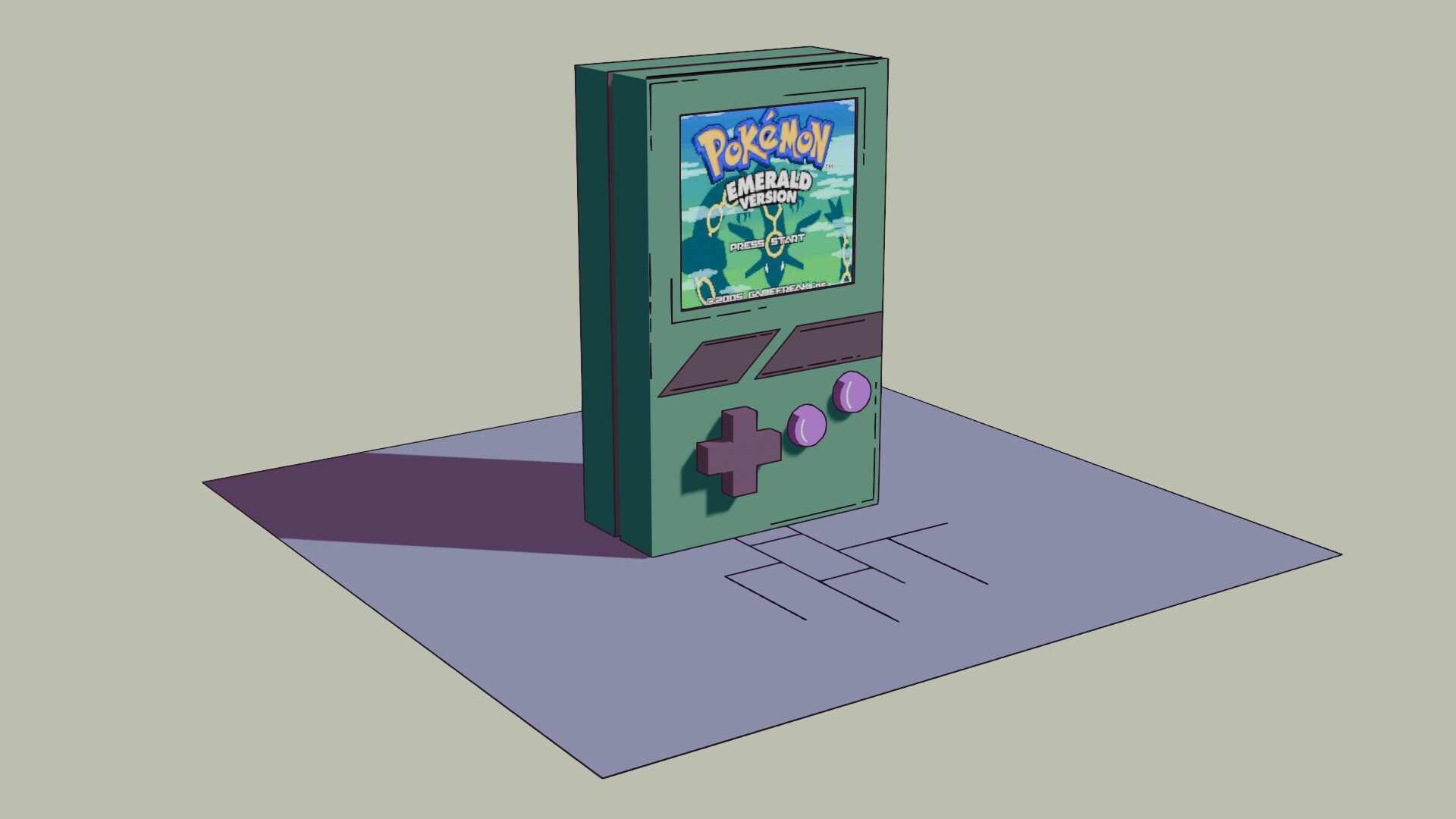 ArtStation - My Old Gameboy