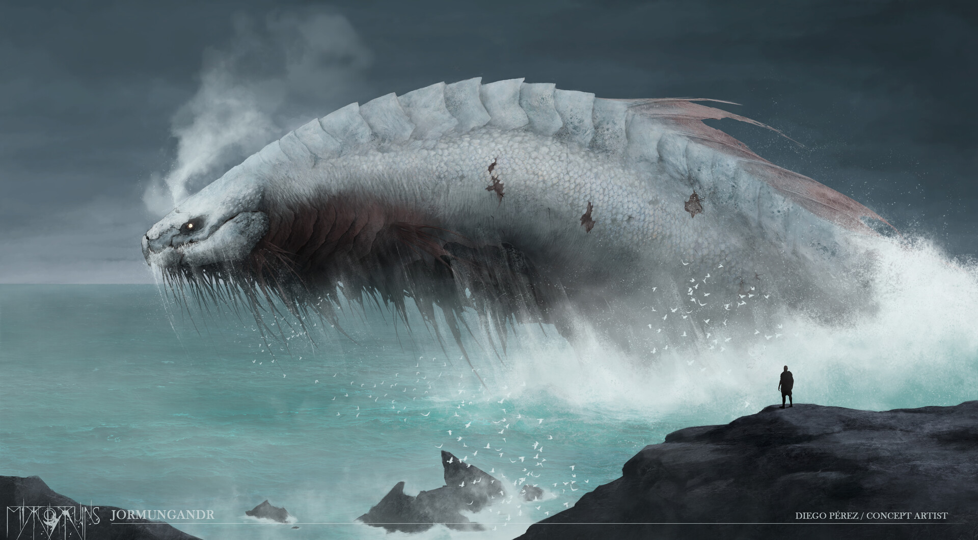 ArtStation - JORMUNGANDR The world serpent