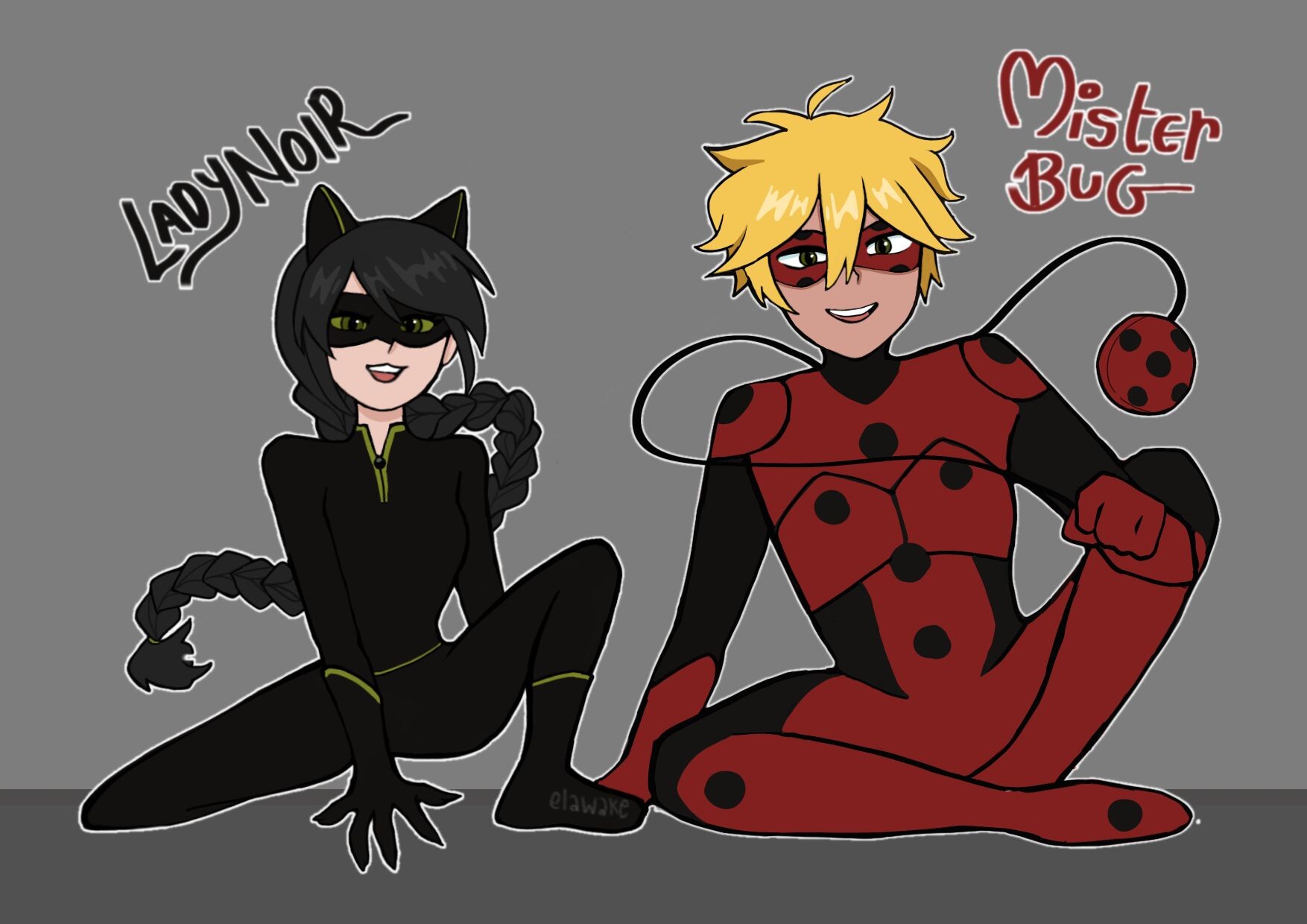 ArtStation - Lady Noir & Mister Bug | Miraculous Ladybug