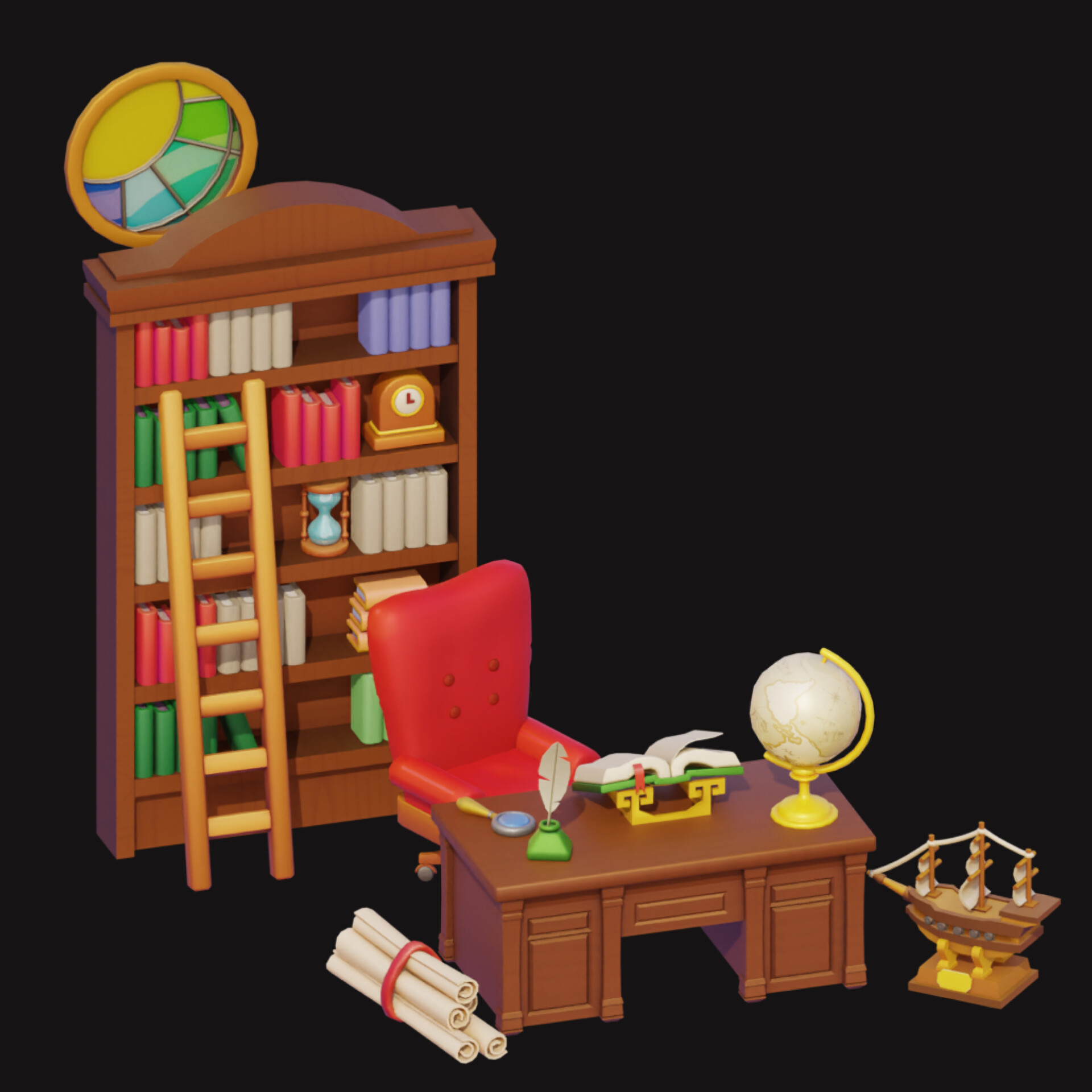 ArtStation - Library Props