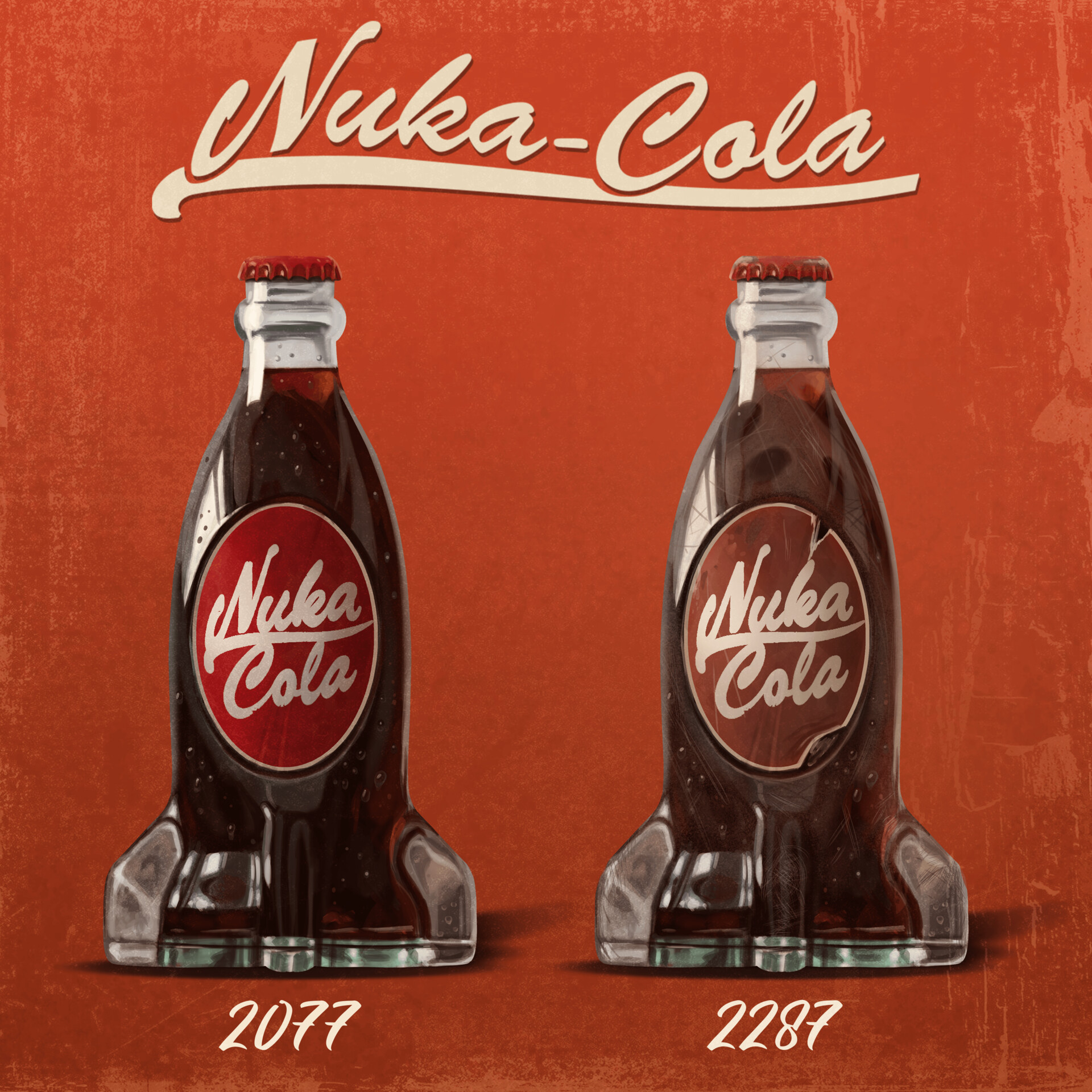 ArtStation - Nuka Cola Bottles