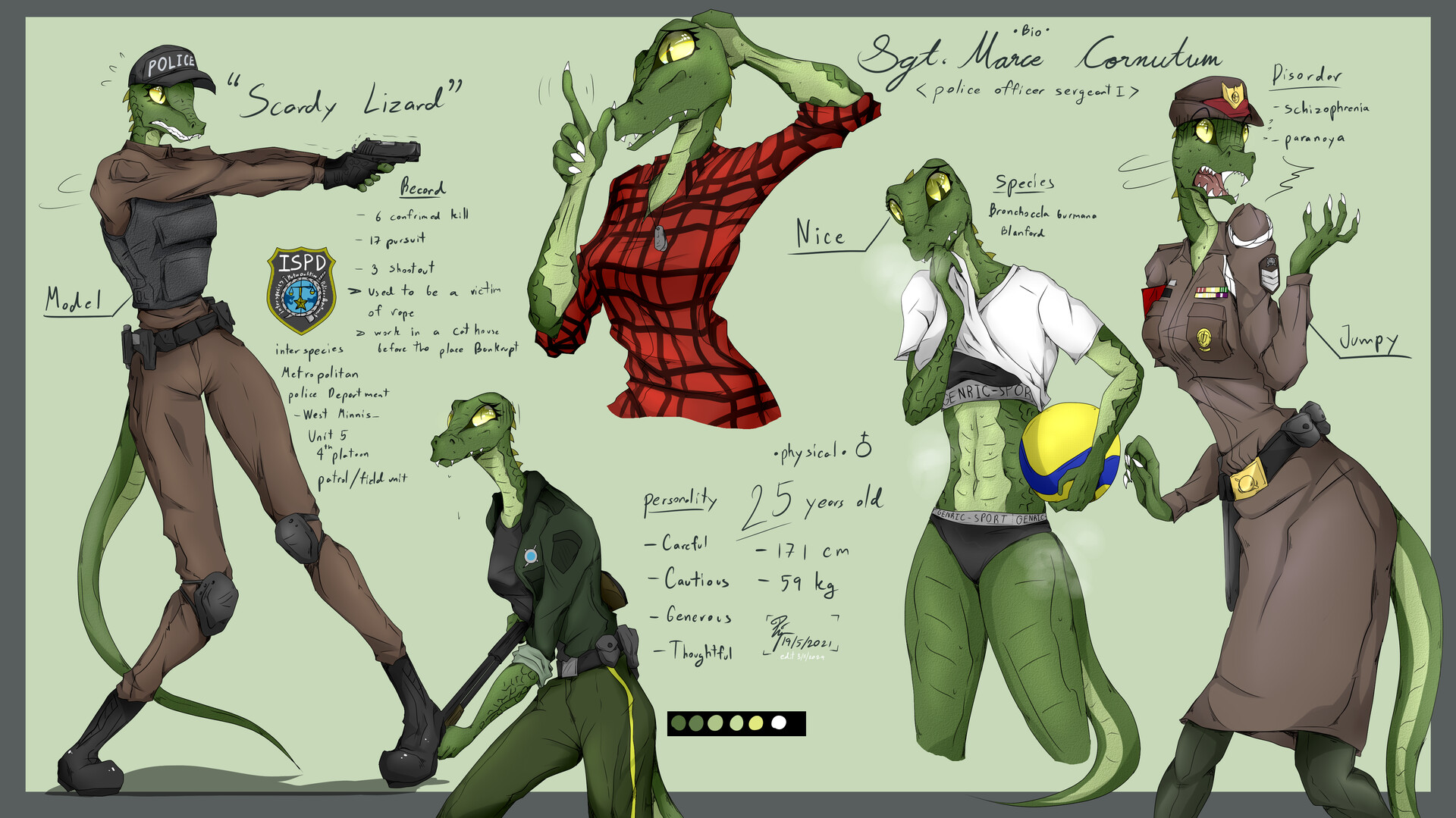 ArtStation - Scardy Lizard Sketch