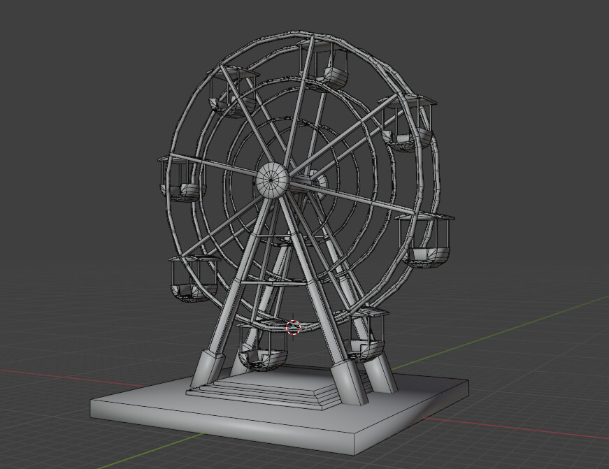 Daud Malik - 3D Ferris Wheel Low-Poly