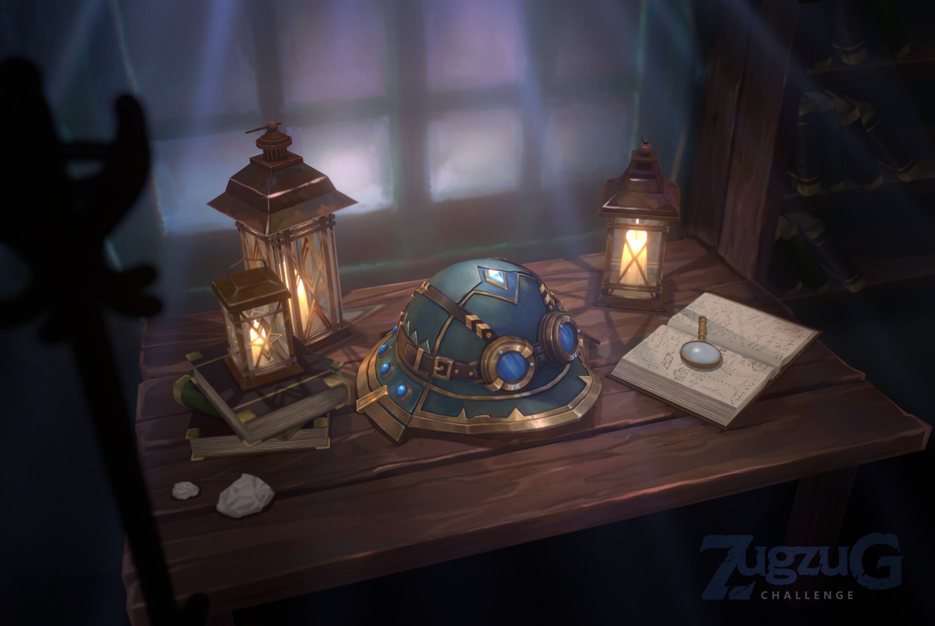 ArtStation - Arcane Isha’s helmet redesign