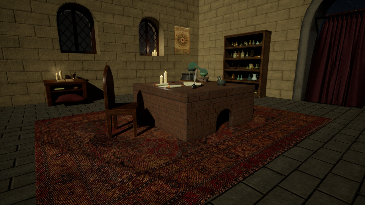 ArtStation - Medieval Alchemy Lab in Damascus