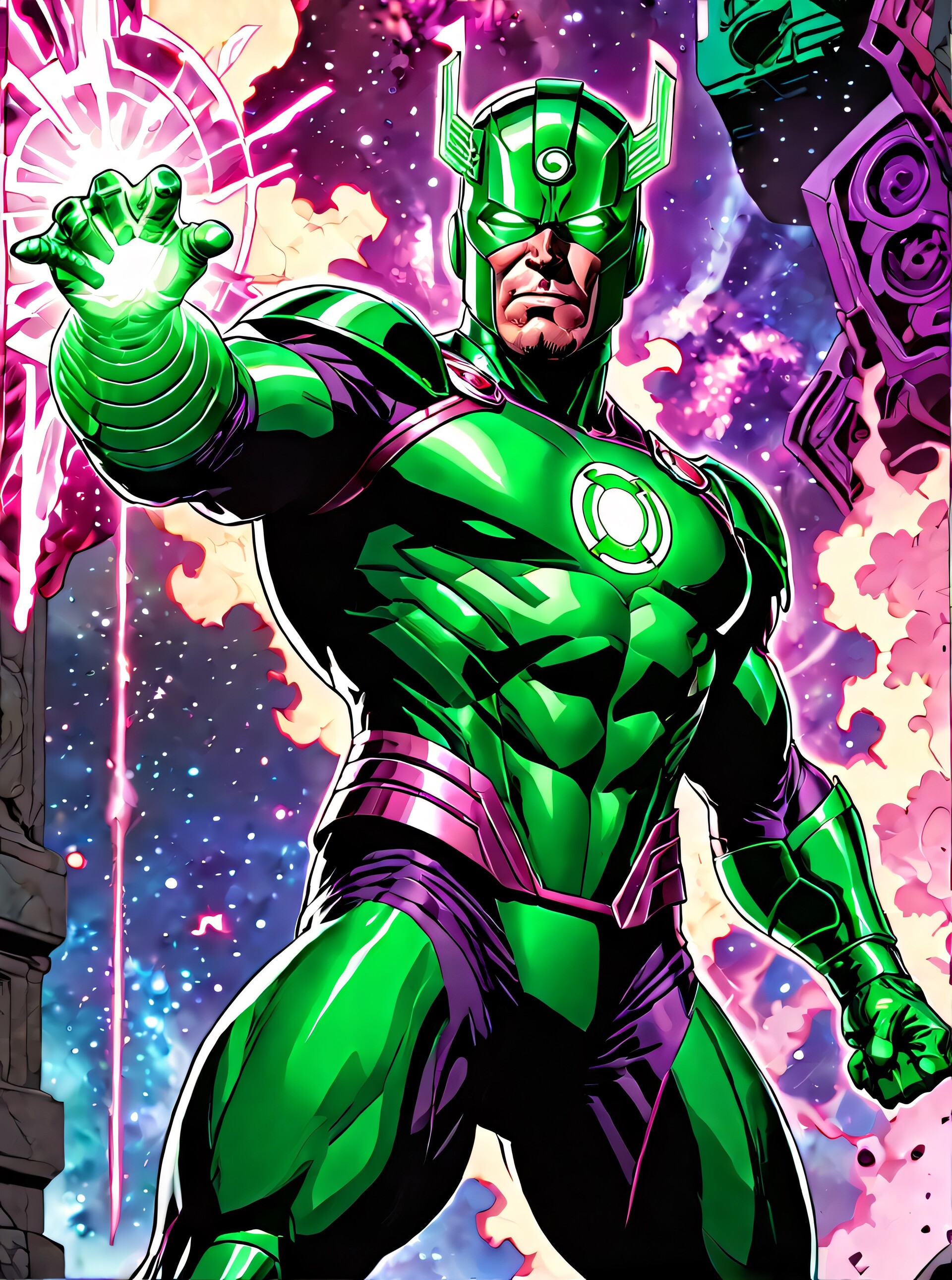 JirenArt - +300 Galactus Green Lantern Hybrid Character Reference | 4K ...
