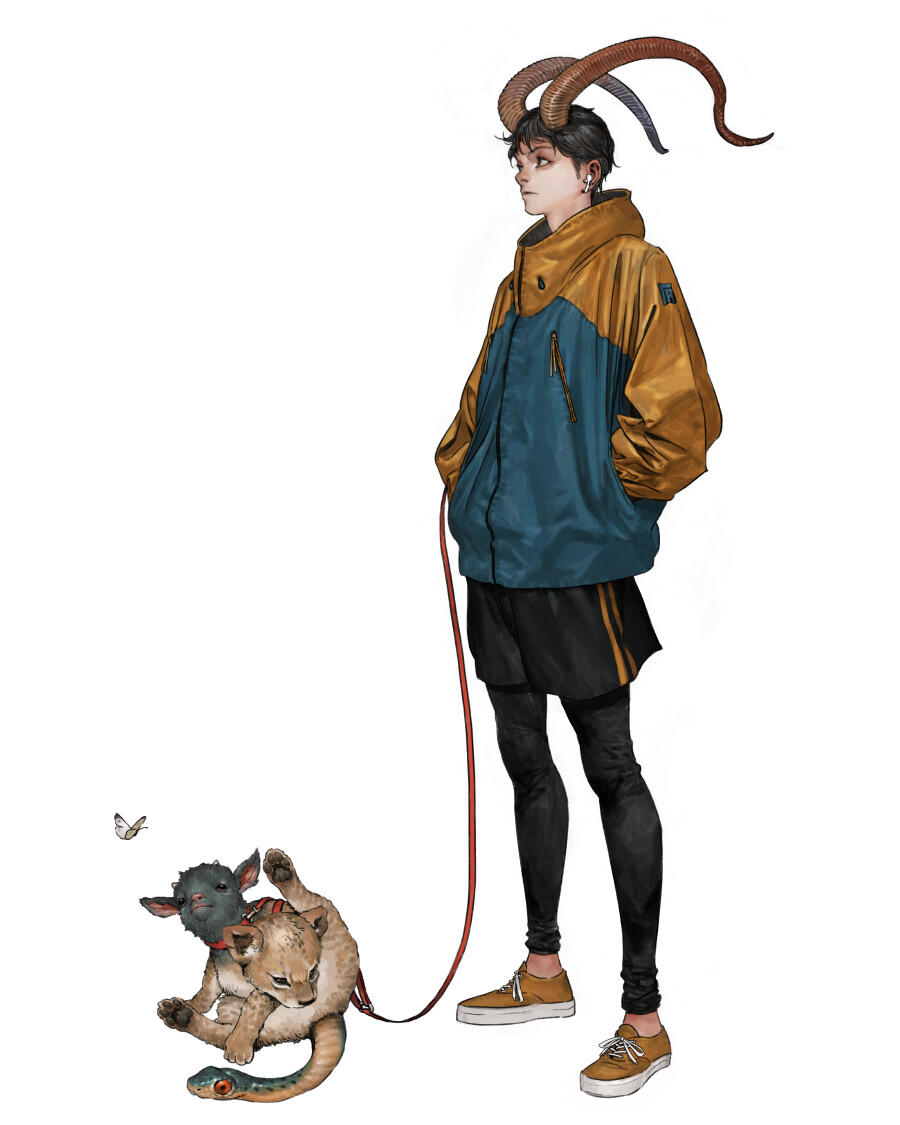 ArtStation - Walk with Pet