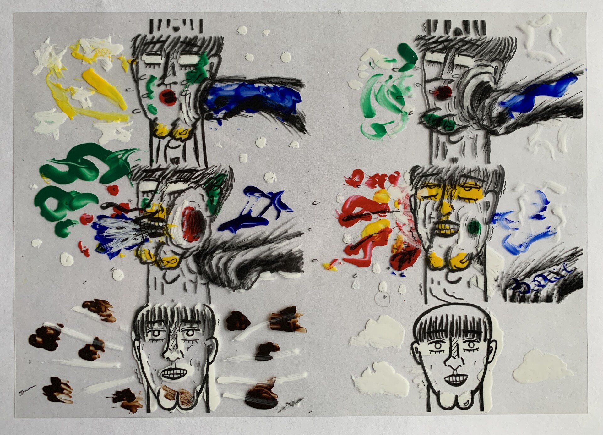 ArtStation - Drawn on film (ink and marker)