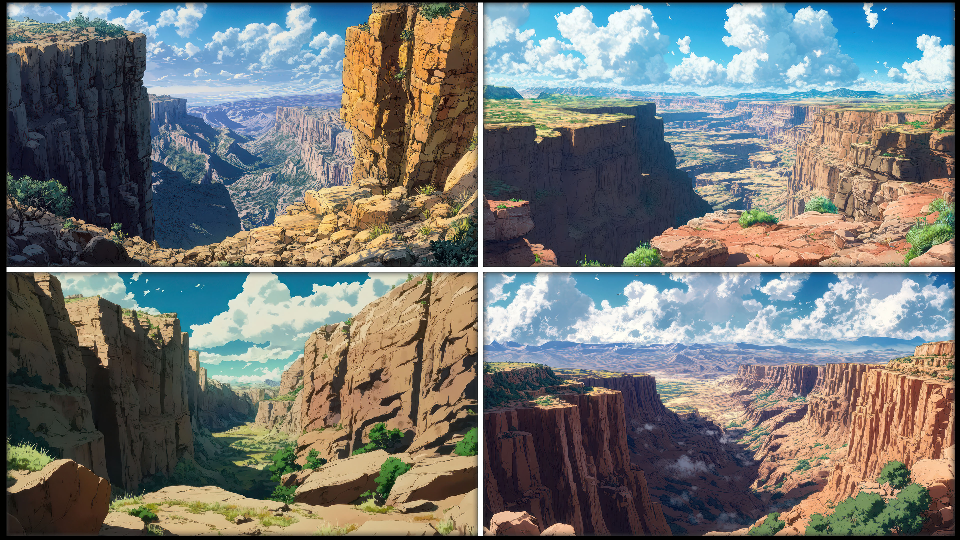 Ferial Concept - 🔹220 Rocky Canyon - Anime Concept Reference Image Pack ...
