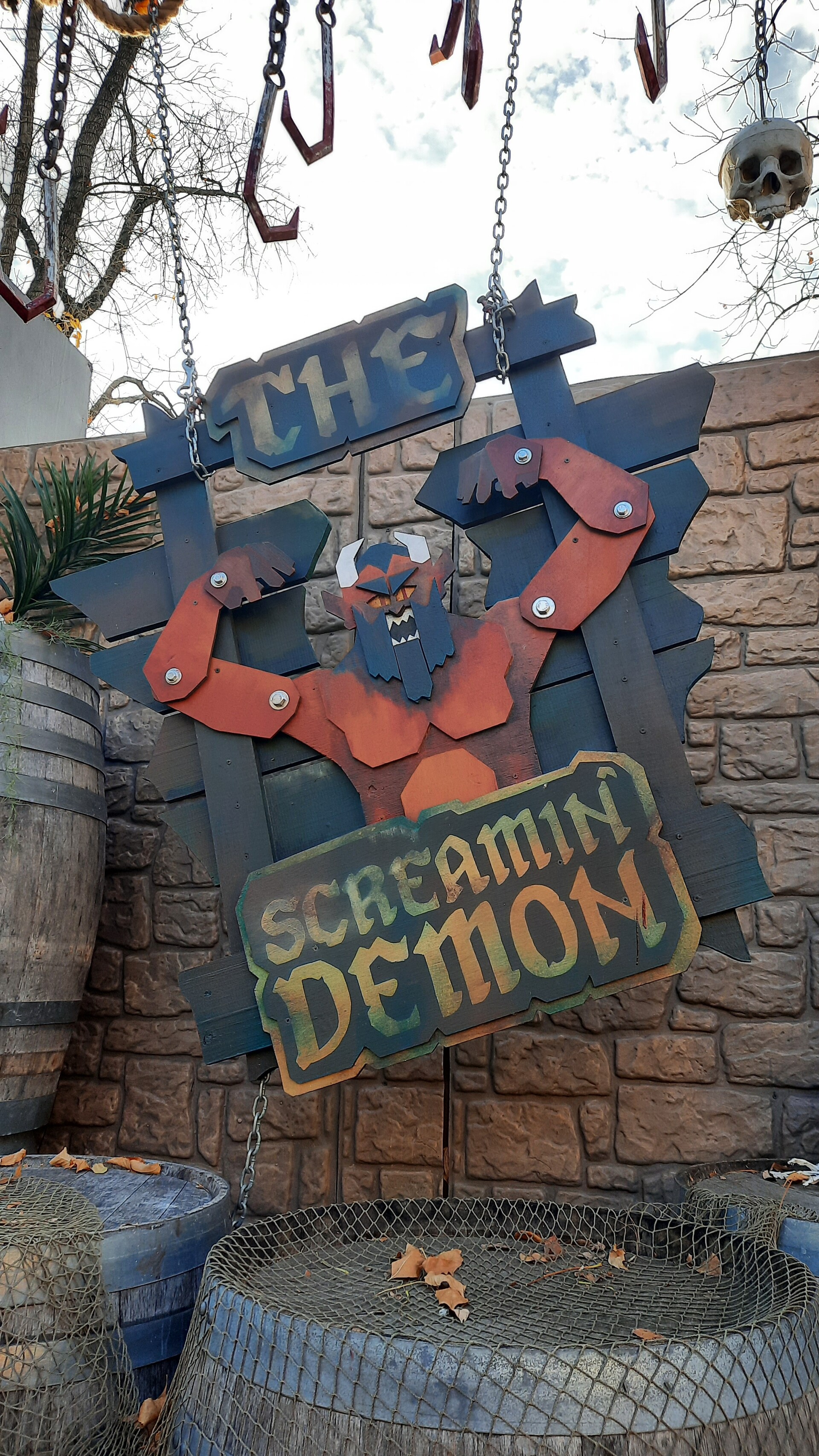 ArtStation - Kings Island Haunt 2024 Screamin' Demon Sign