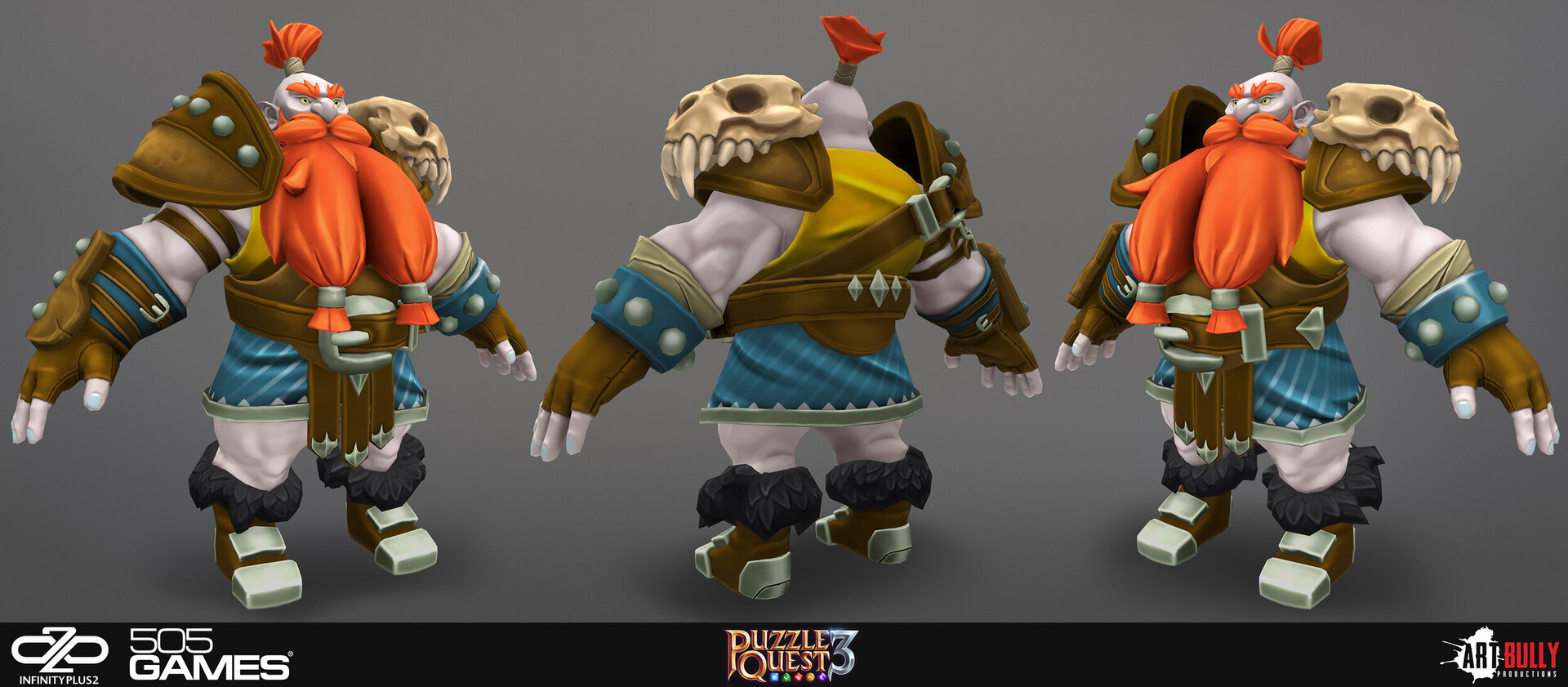 ArtStation - Puzzle Quest 3 - Berserker Dwarf