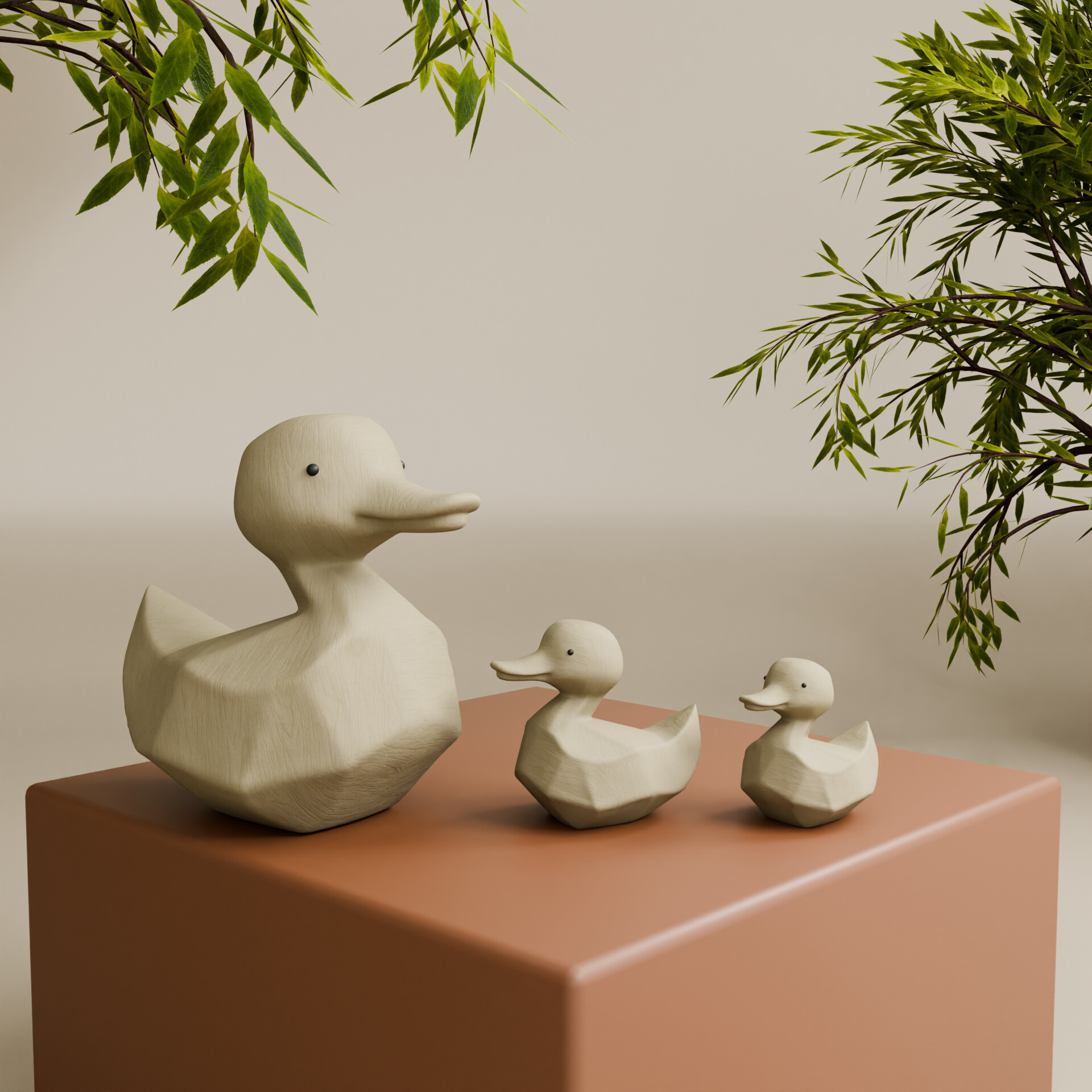 ArtStation - Modeling a Cute Duck Family in Blender