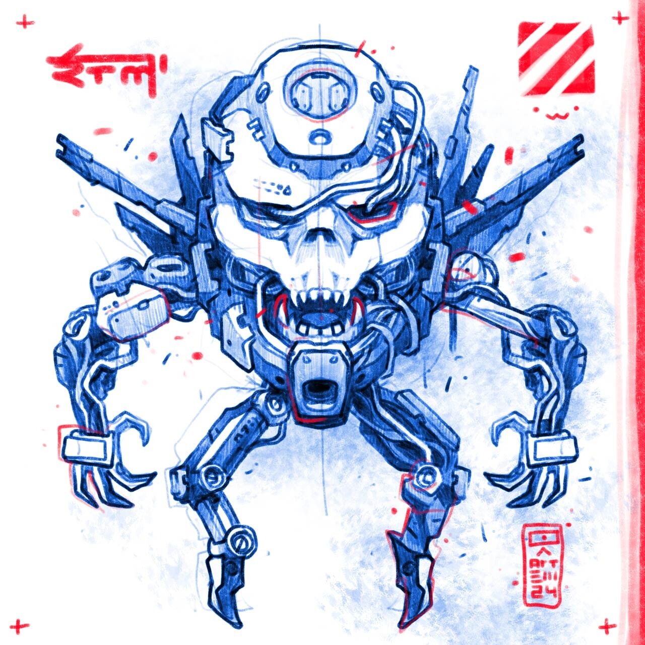 ArtStation - Skull Tech