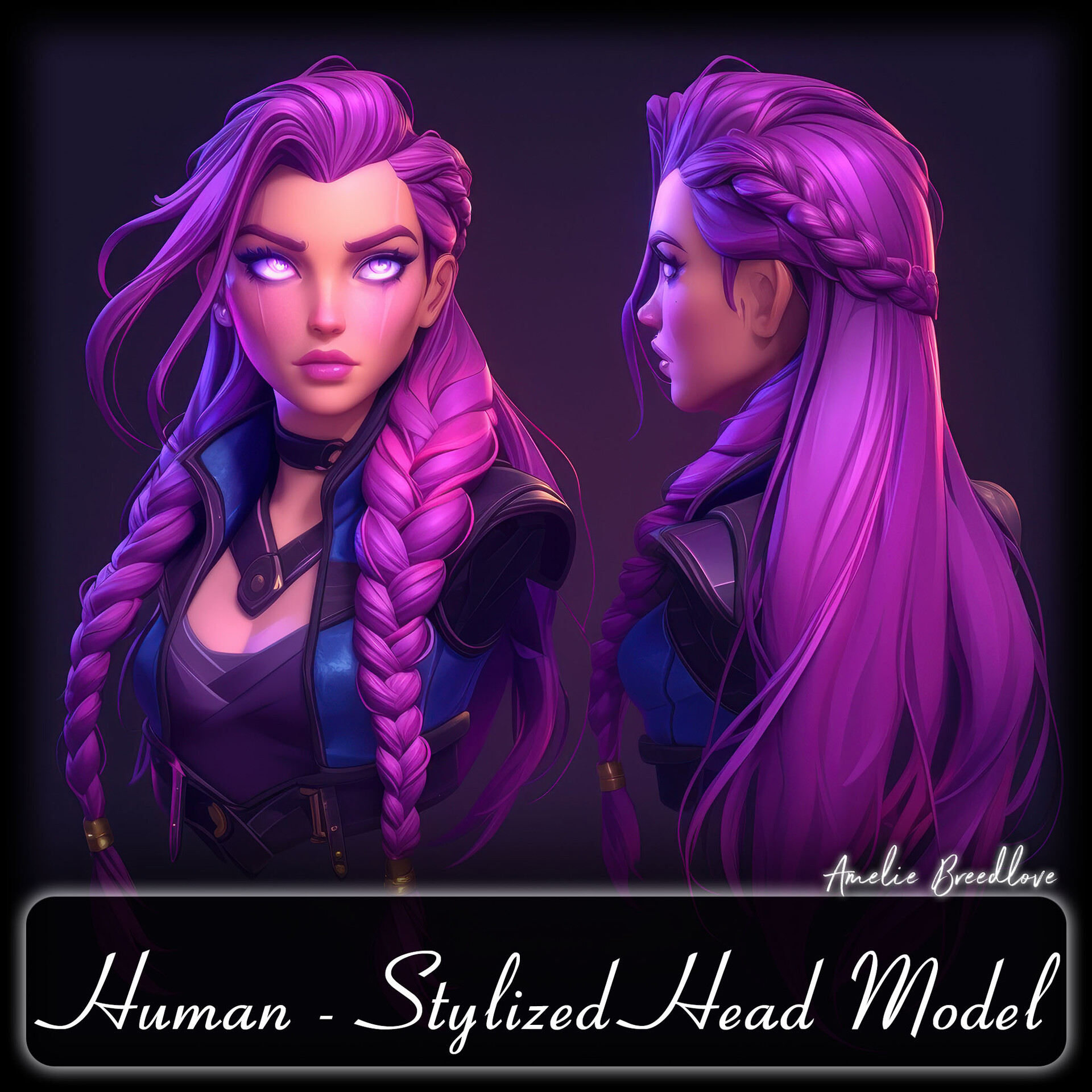 ArtStation - 220 Human - Stylized Head Model Reference Pack | 4K | v.8