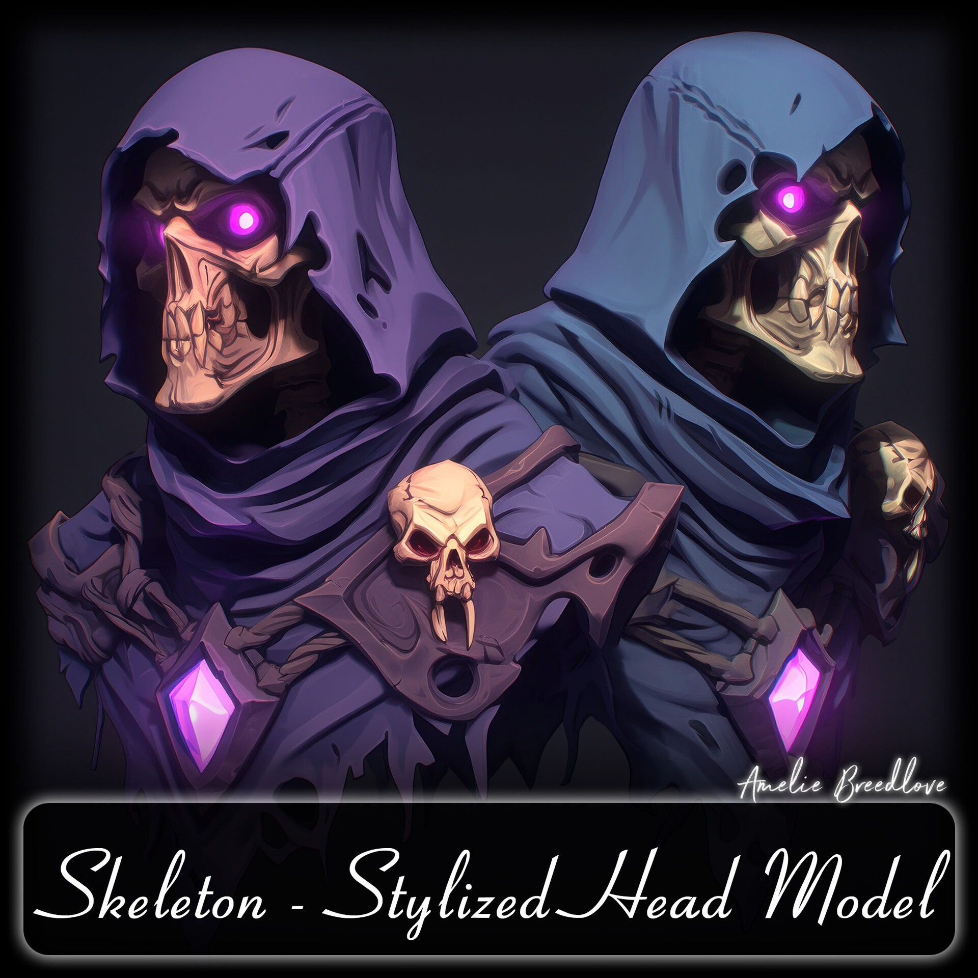 ArtStation - 200 Skeleton - Stylized Head Model Reference Pack | 4K | v.15