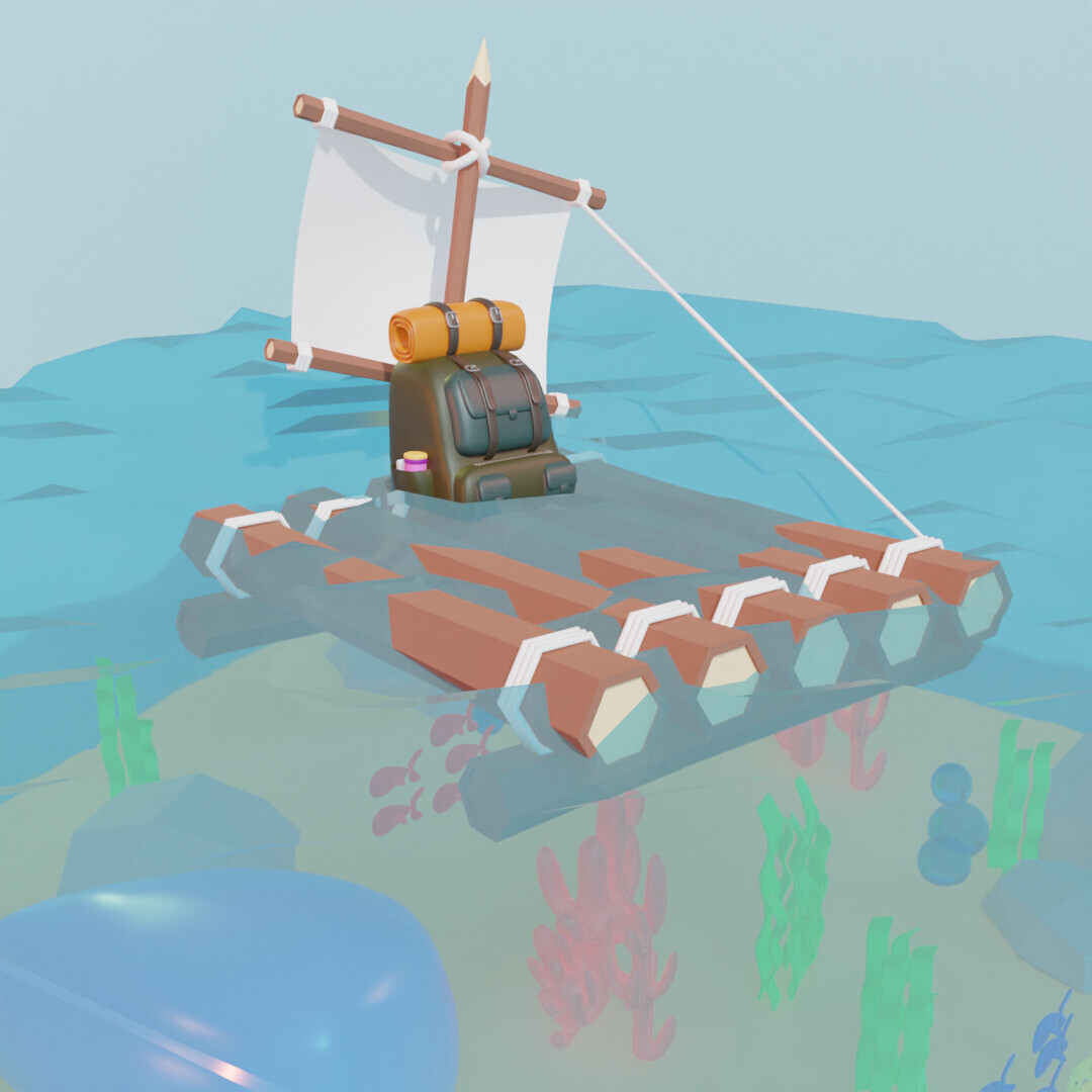 ArtStation - Sinking Raft