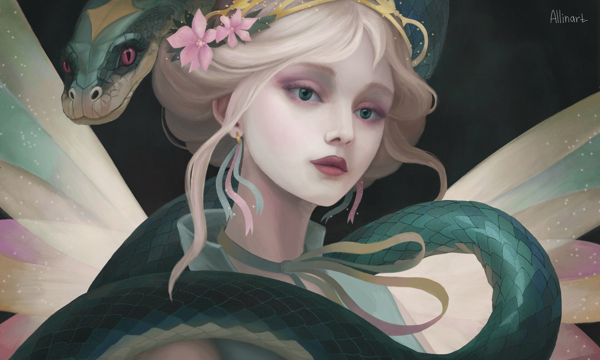 ArtStation - The Fairy and the Snake