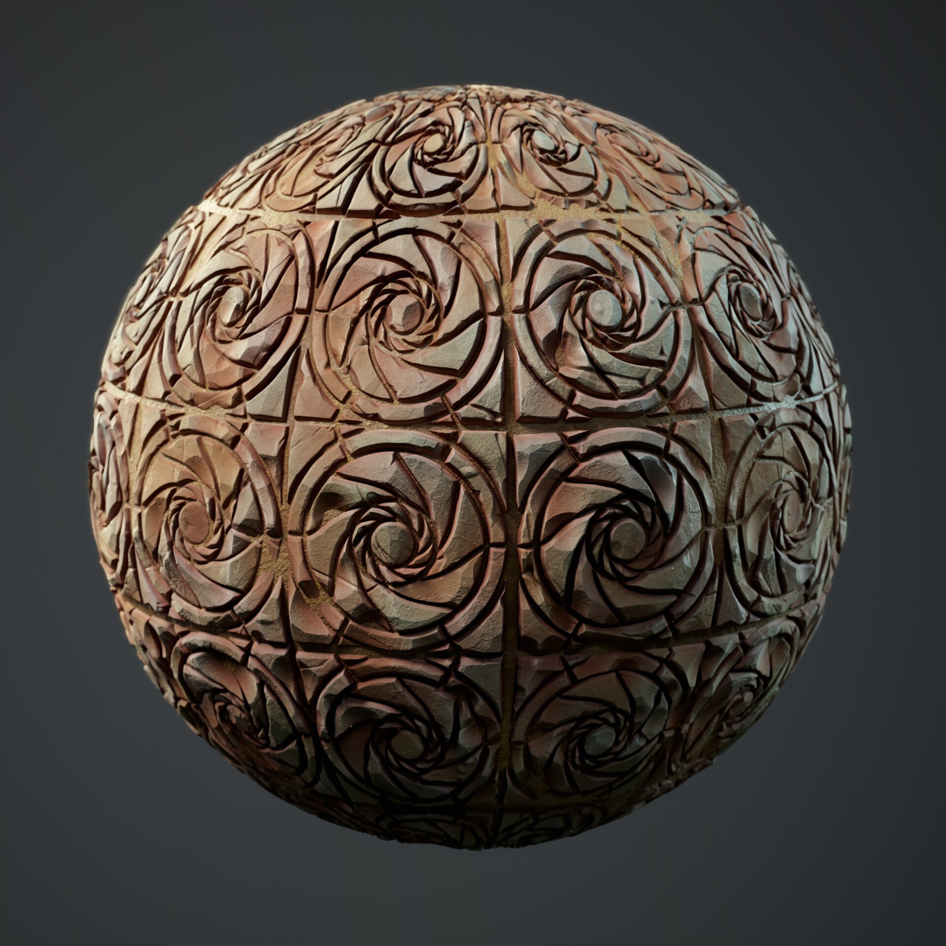 ArtStation - Stylized Stone Circular Pattern