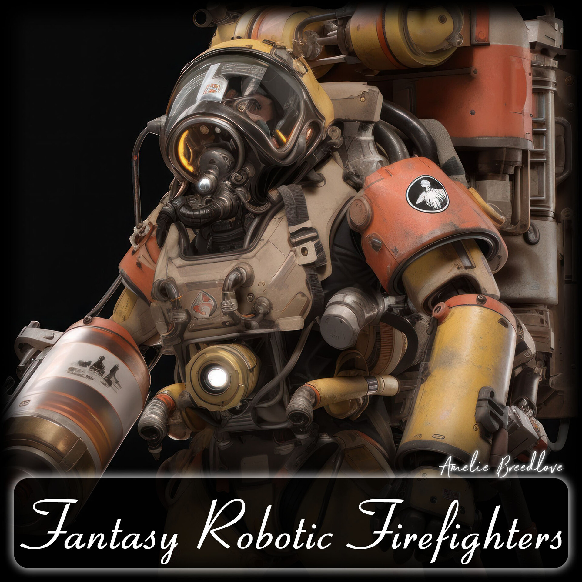 ArtStation - 200 Fantasy Robotic Firefighters Reference Pack | 4K | v.50