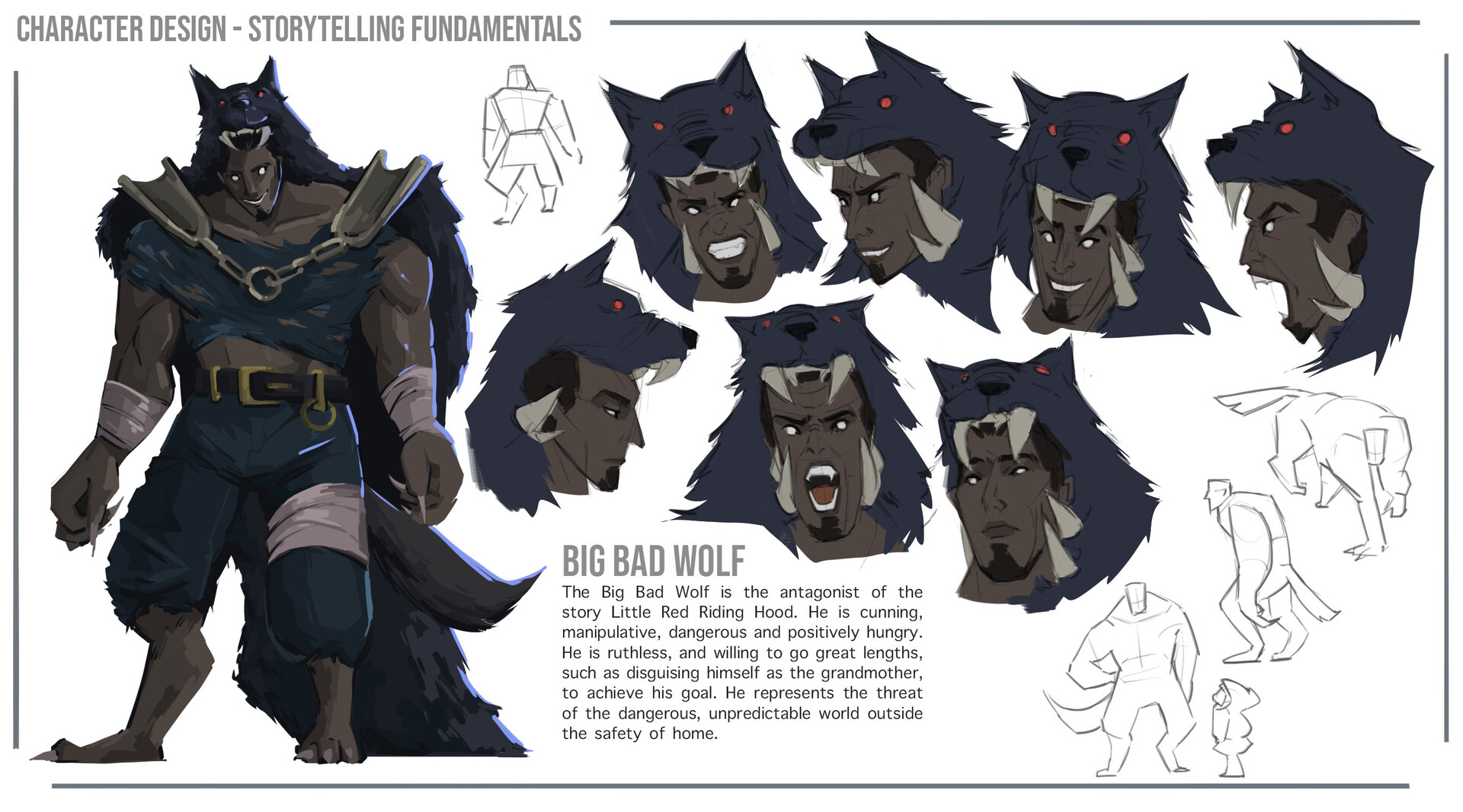 ArtStation - Big Bad Wolf Character Concept