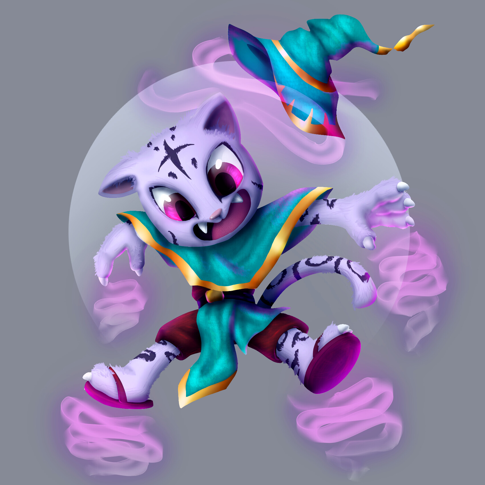 ArtStation - Snow Leopard Wizard