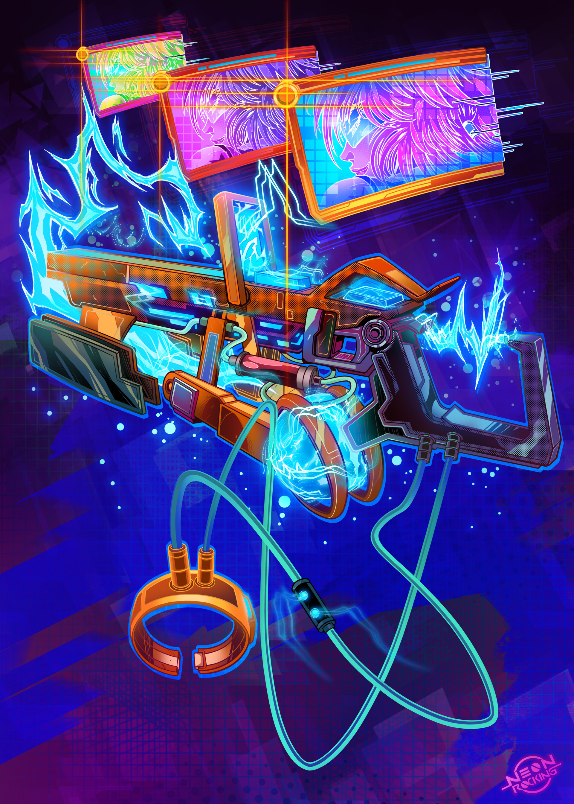 ArtStation - Dash Weapon Part 2 ( Commission )